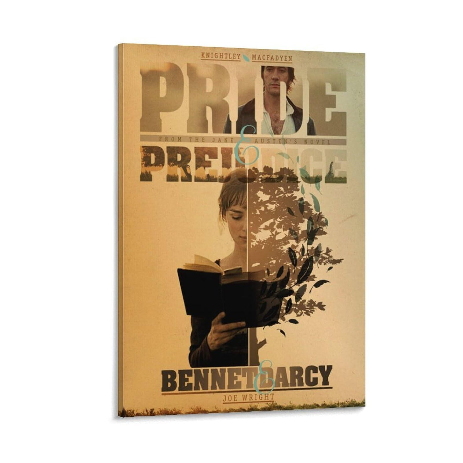 Vintage Movie Pride And Prejudice Poster 18 Painting On Canvas Wall Art ...
