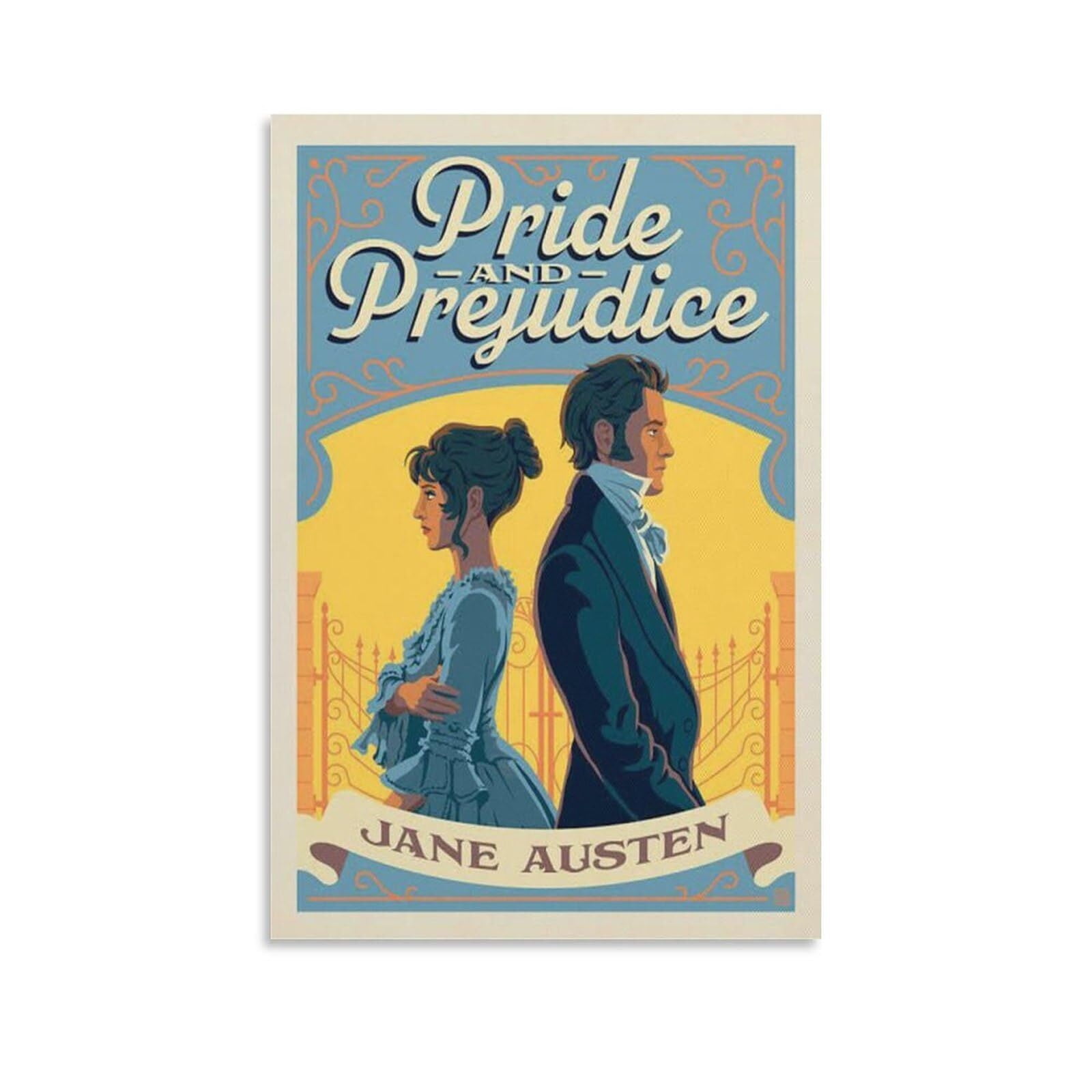 Vintage Movie Pride And Prejudice Poster 26 Artworks Canvas Poster Room Aesthetic Wall Art ...