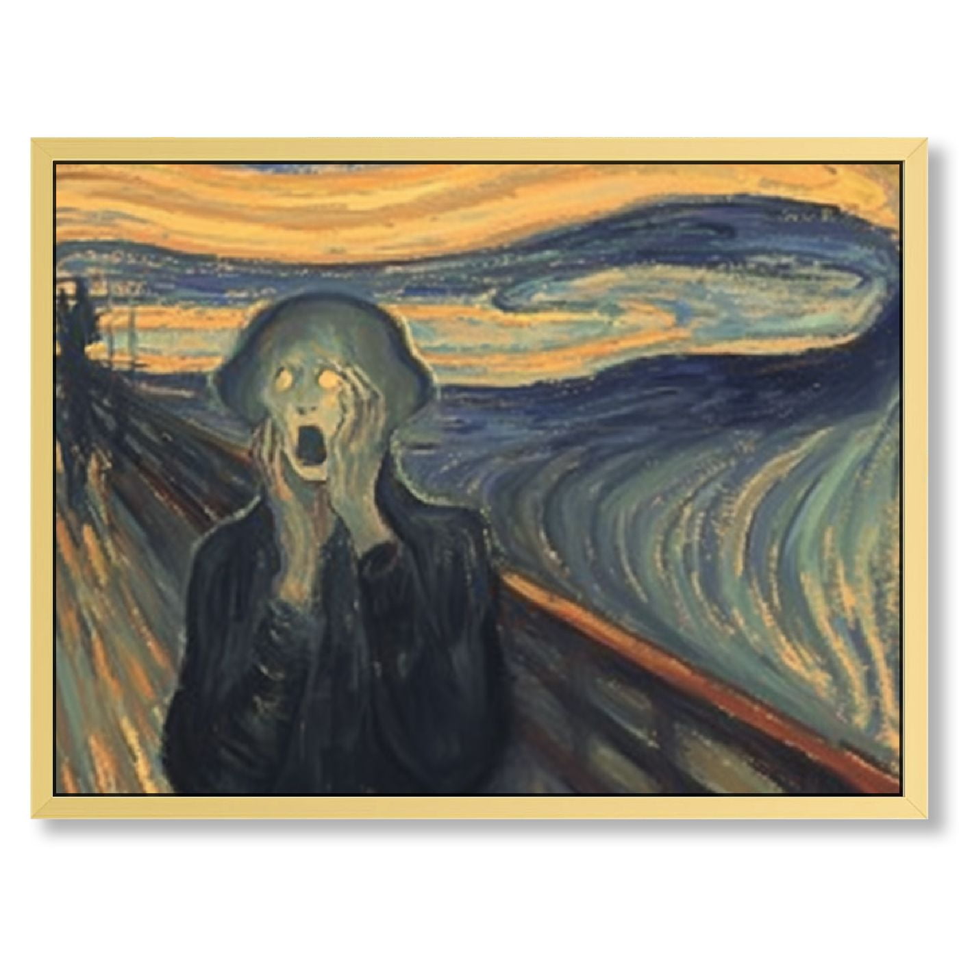Vintage Munch Poster - Retro The Scream Painting Print - Expressionism ...