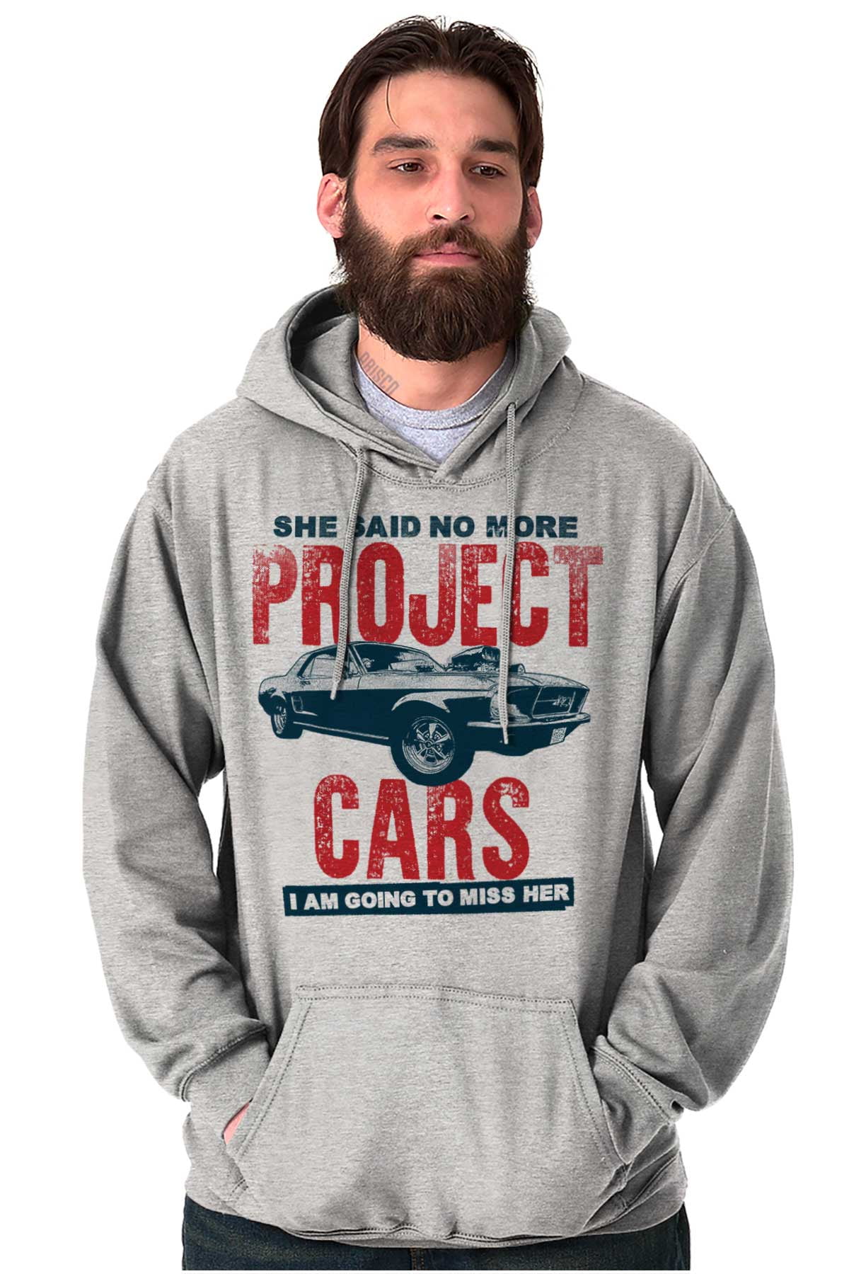 Vintage Muscle Car Mechanic Husband Men's Big & Tall Graphic Hoodie ...
