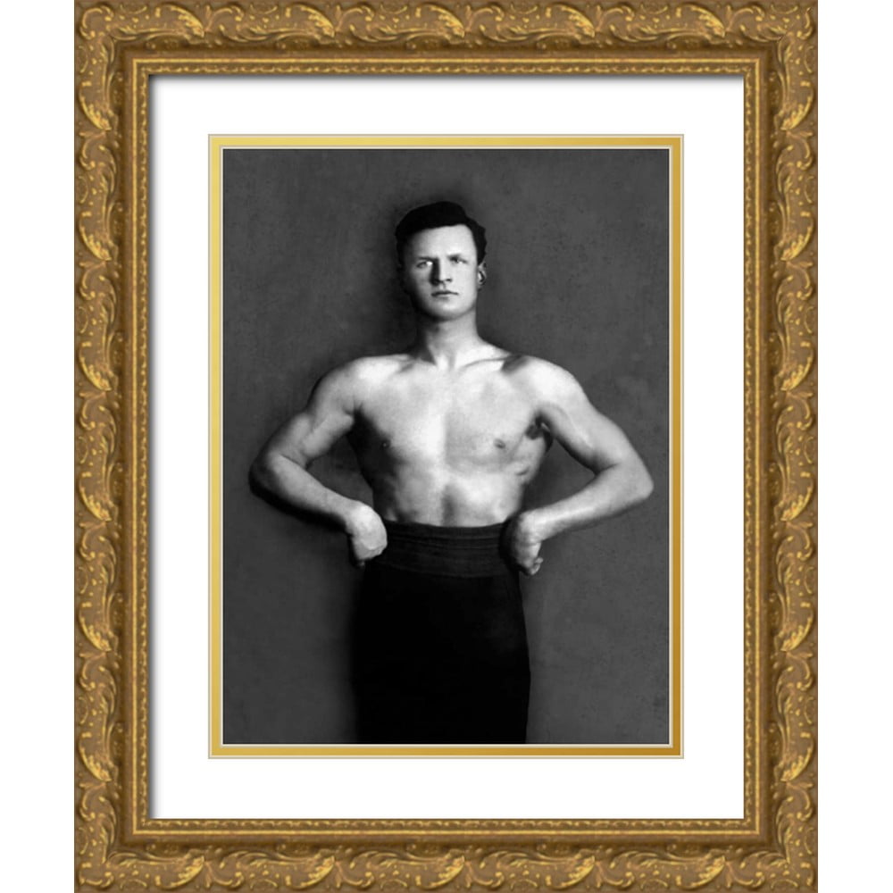 Vintage Muscle Men 15x18 Gold Ornate Wood Framed with Double Matting ...