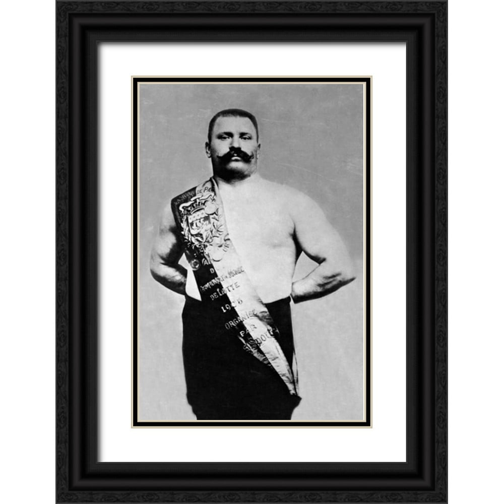 Vintage Muscle Men 17x24 Black Ornate Wood Framed with Double Matting ...