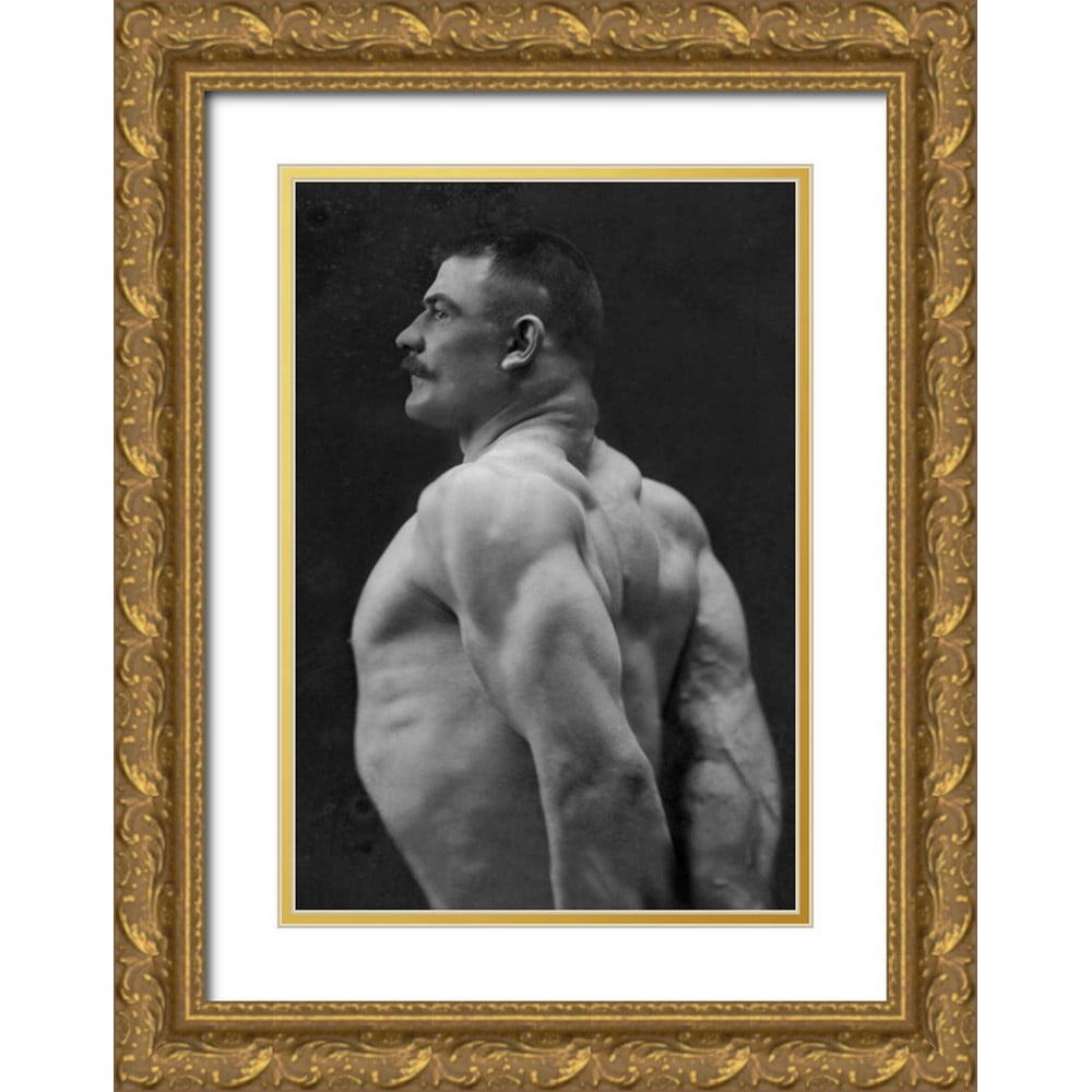 Vintage Muscle Men 23x32 Gold Ornate Wood Framed with Double Matting ...