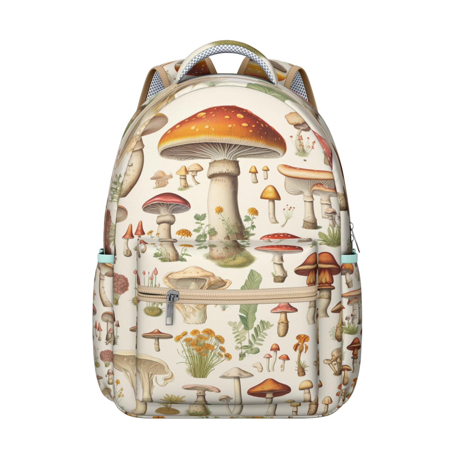Vintage Mushroom School Backpack Whimsical Fairy Tale Mushroom and ...