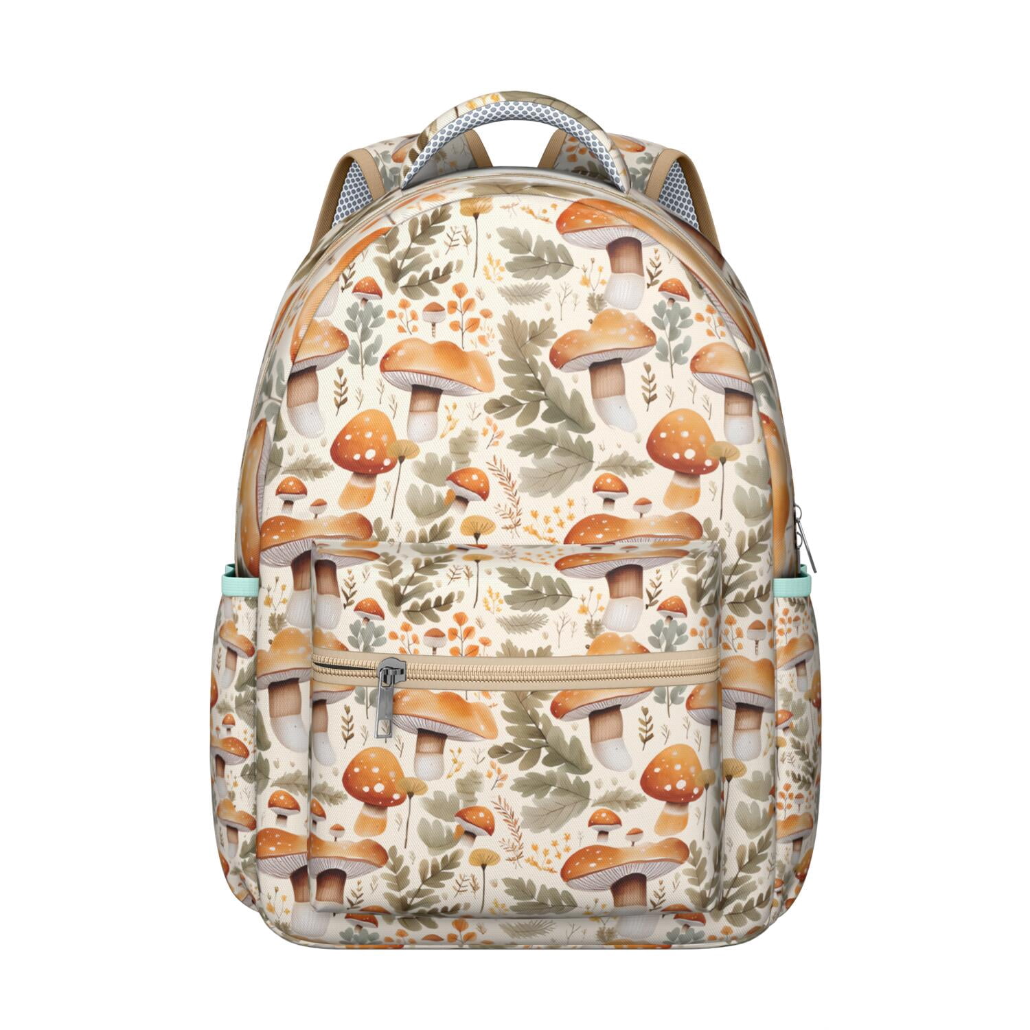Vintage Mushroom School Backpack Whimsical Fairy Tale Mushroom and ...
