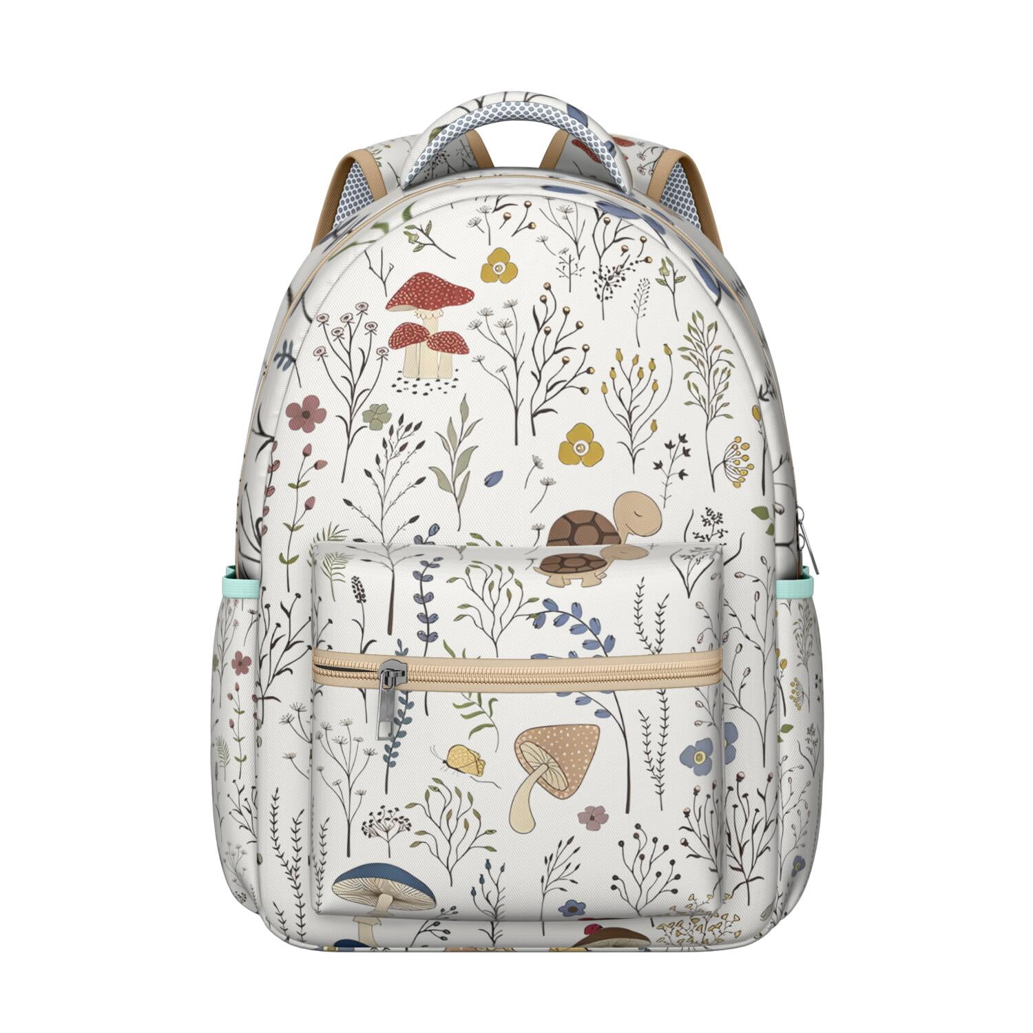 Vintage Mushroom School Backpack Whimsical Fairy Tale Mushroom and ...