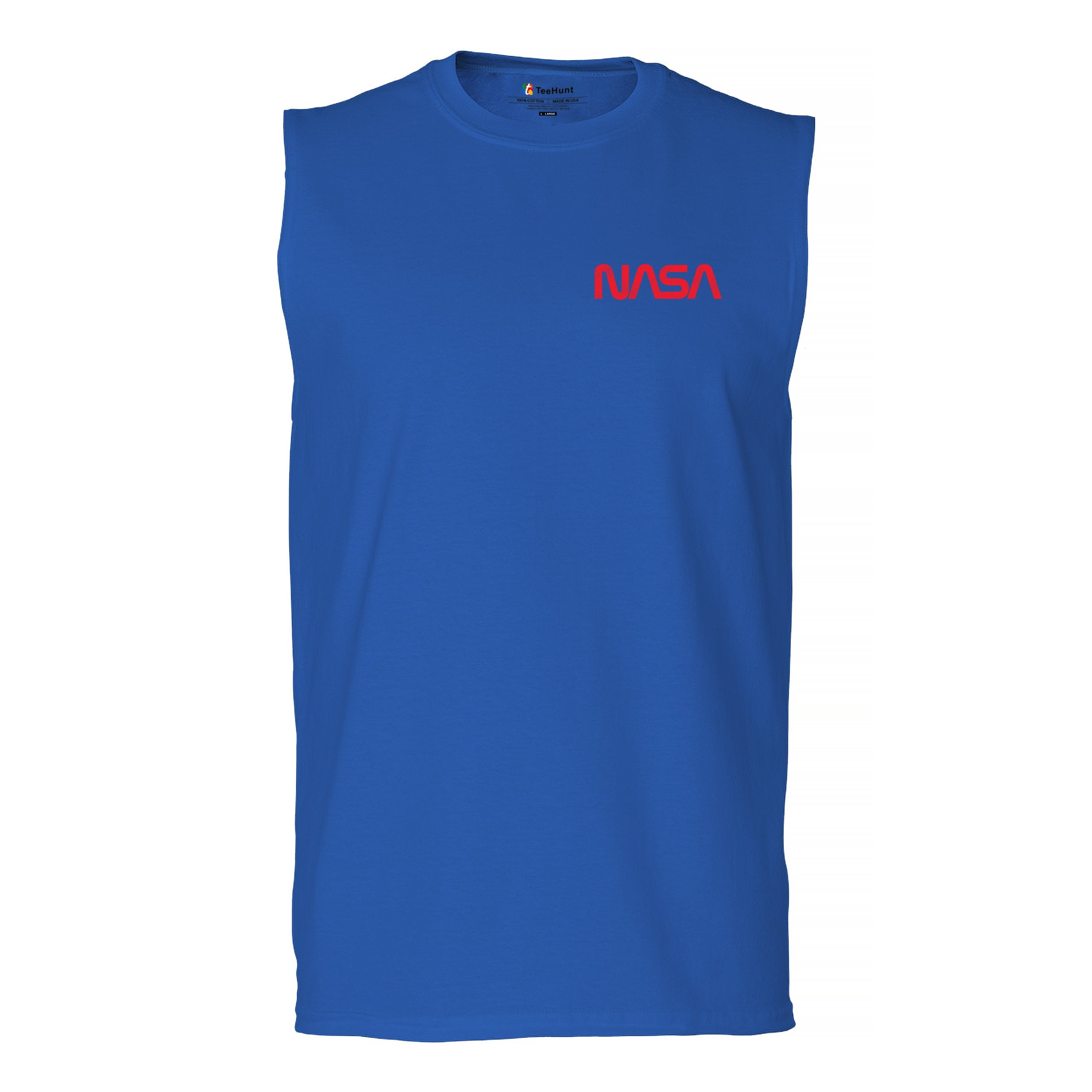 Vintage NASA Logo Crest Men's Muscle Shirt Space Astronaut Souvenir ...