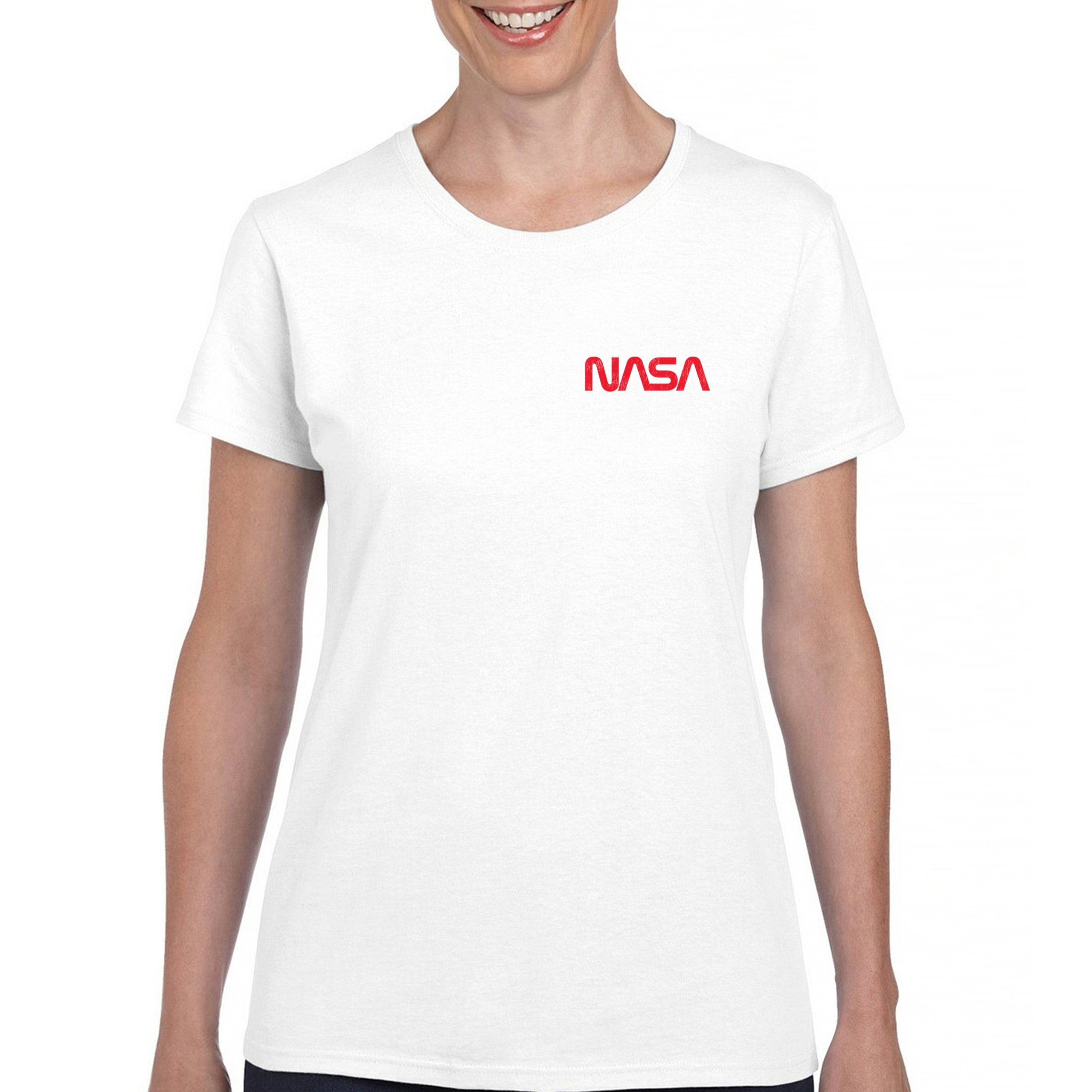 Vintage NASA Logo Crest T-Shirt Space Astronaut Souvenir Emblem Women's ...