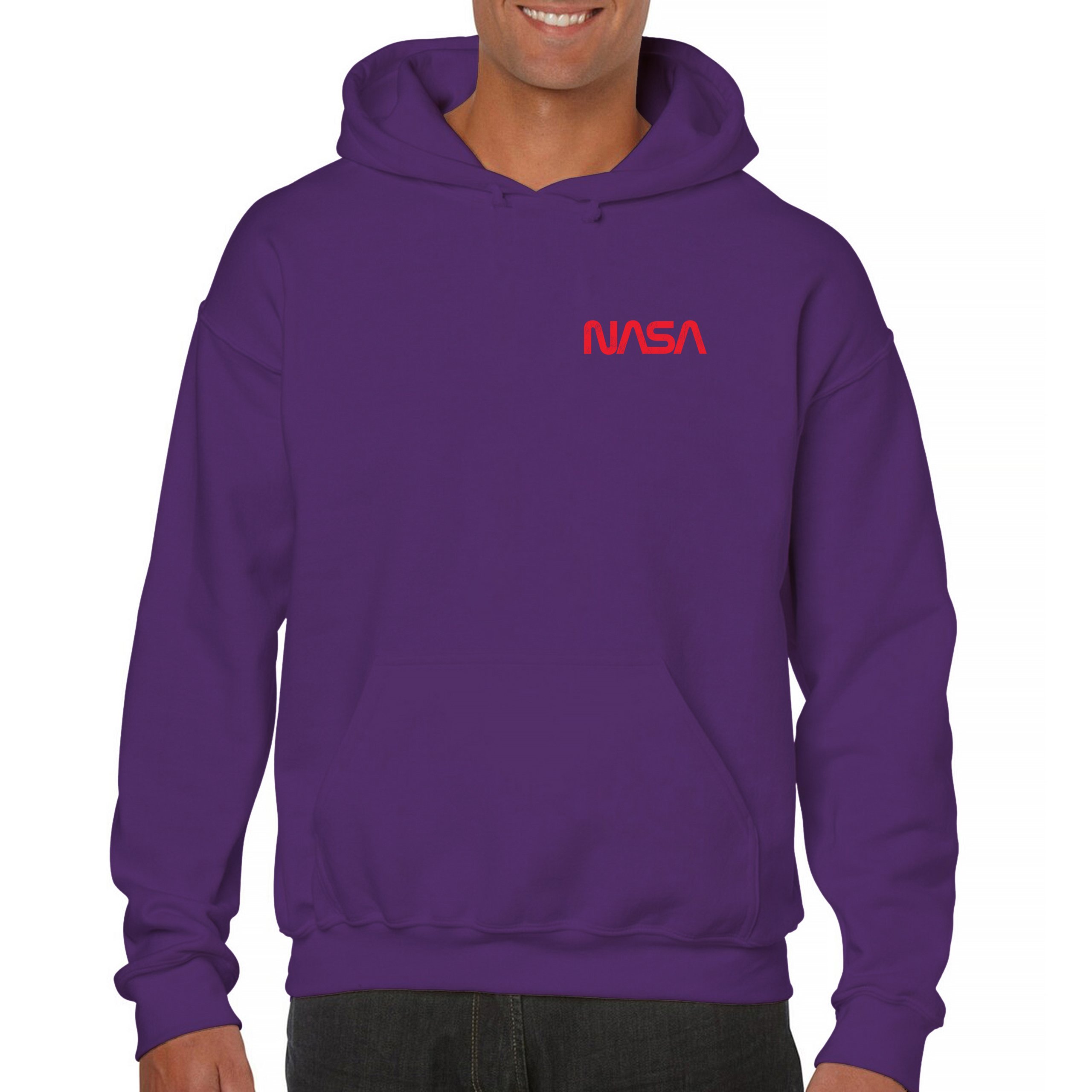 Vintage NASA Logo Crest Unisex Hoodie Space Astronaut Souvenir Emblem ...