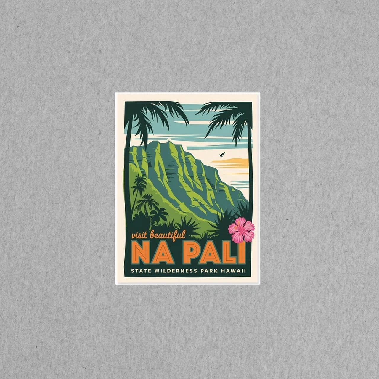 Vintage Na Pali State Wilderness Park Hawaii Travel Sticker ...