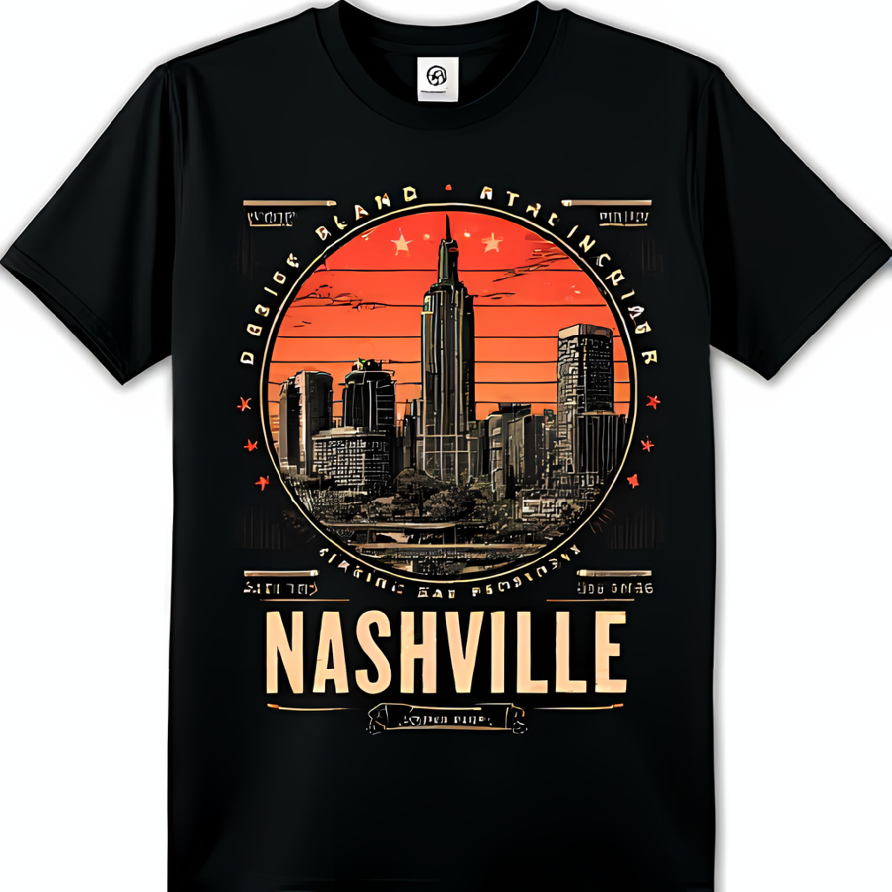 Vintage Nashville Graphic T-Shirt Music City Bland at The Incline ...