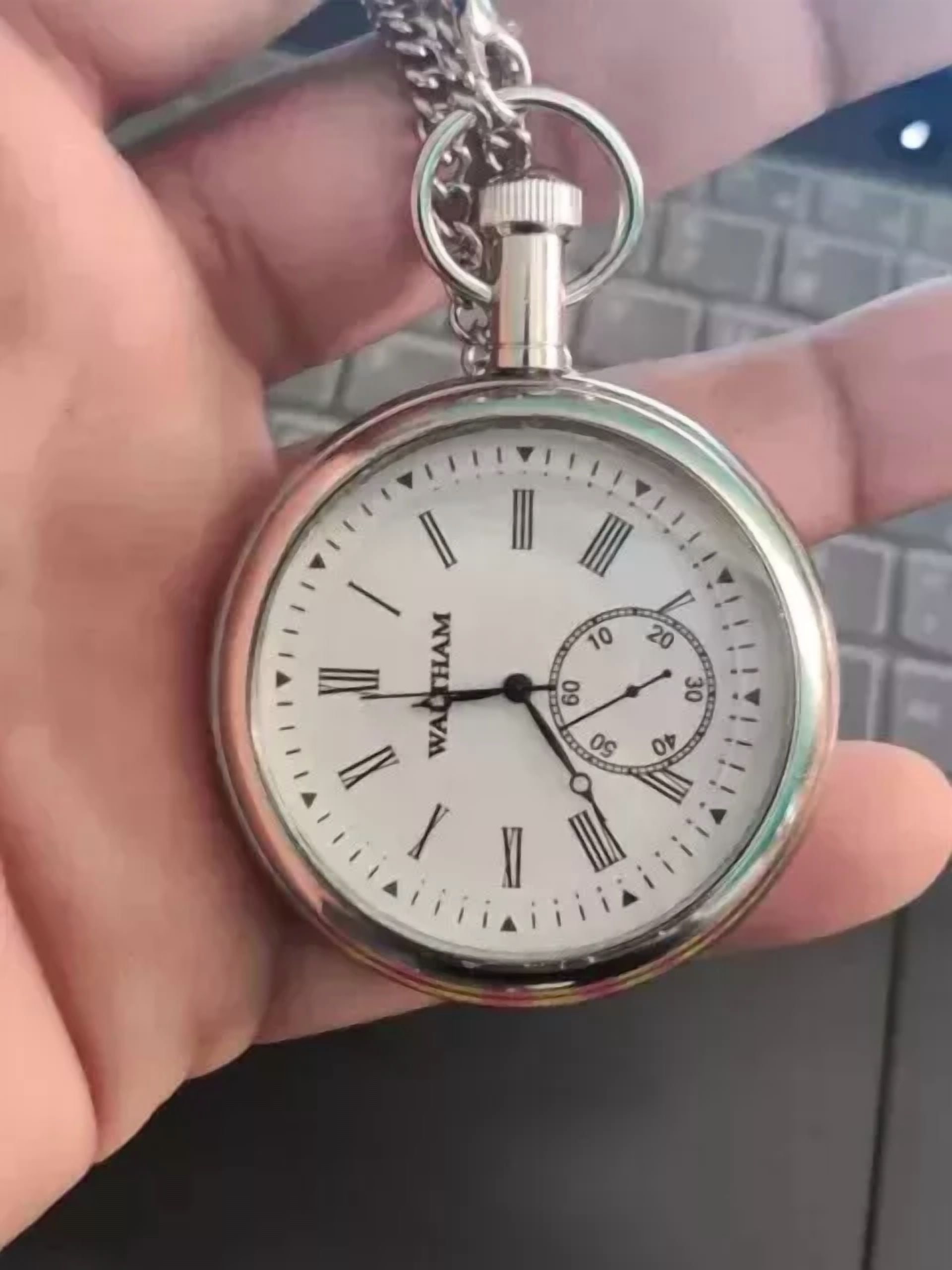 Vintage Nautical Brass Pocket Watch Elgin Look Collectible Antique ...