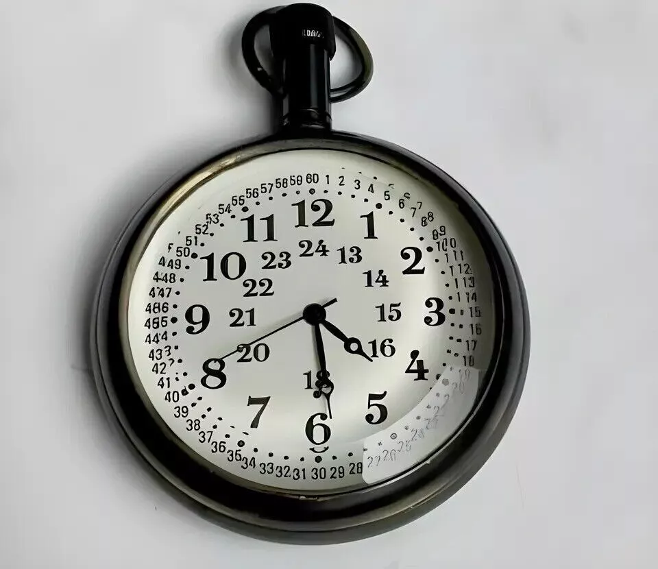 Vintage Nautical Brass Pocket Watch Elgin Look Collectible Antique ...