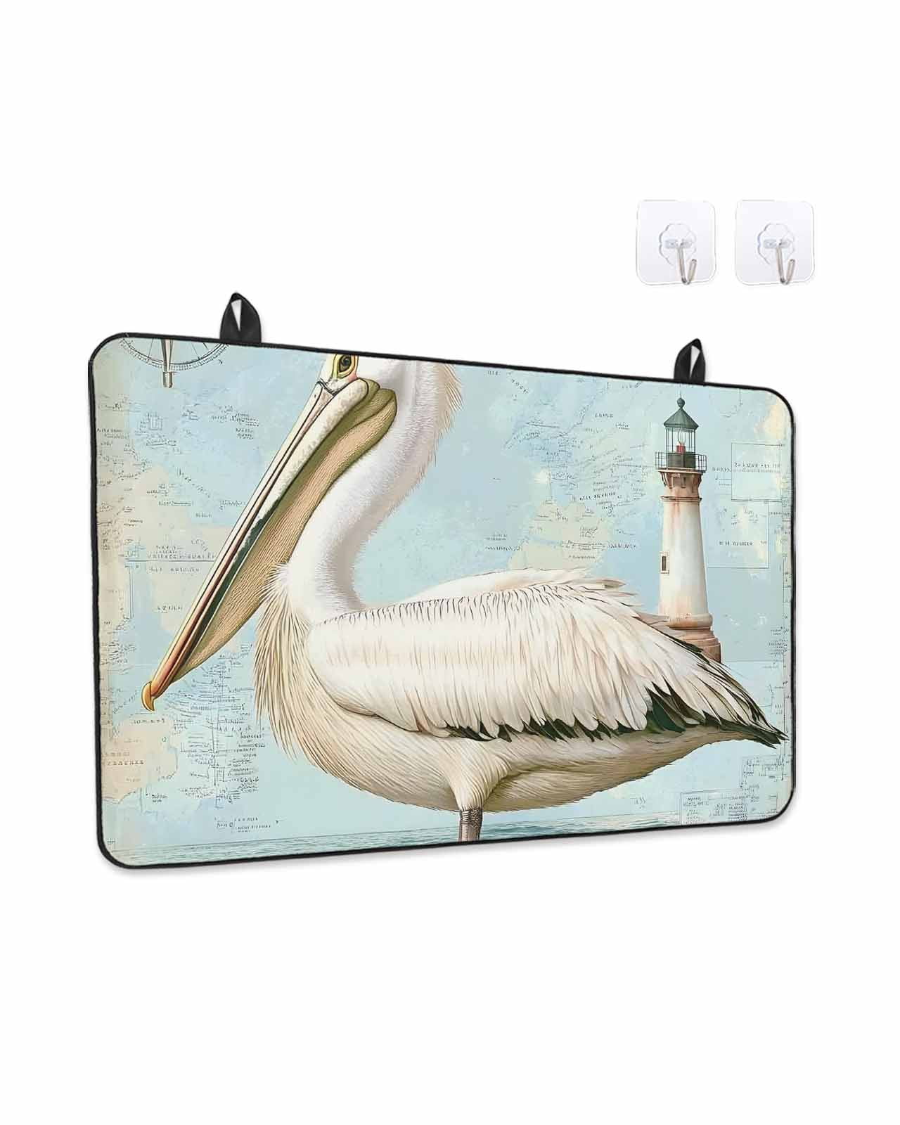 Vintage Nautical Coastal Stove Top Covers for Electric Stove, Kitchen ...