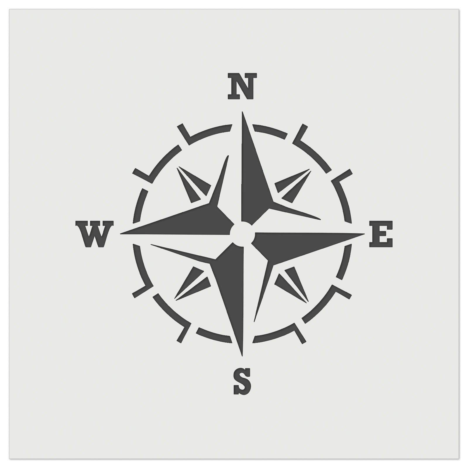 Vintage Nautical Compass Rose DIY Cookie Wall Craft Stencil - 3.5 Inch ...