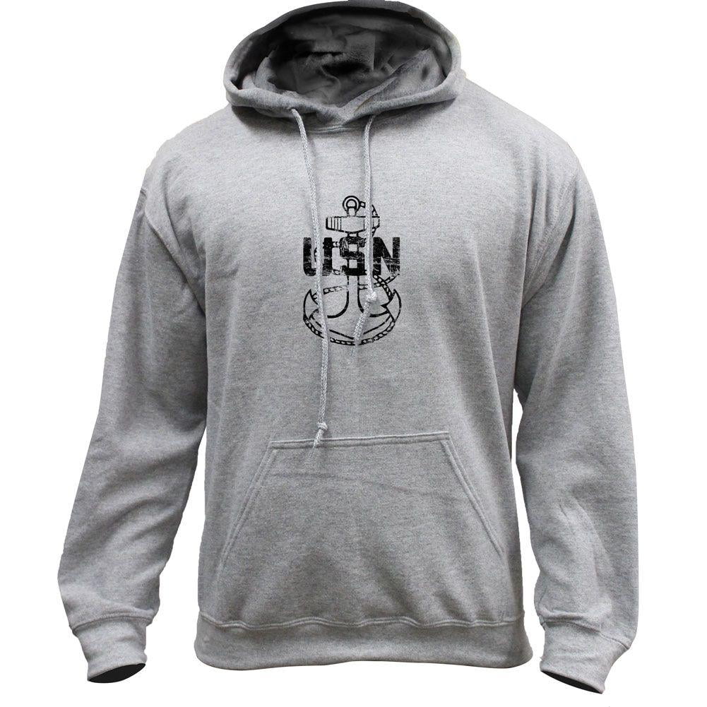 Vintage Navy E7 Chief Petty Officer Rank Veteran Pullover Hoodie ...