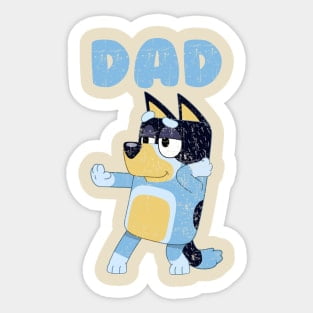 Vintage - New Bluey Dad Sticker Bluey Stickers For Kids, Bluey Stickers ...