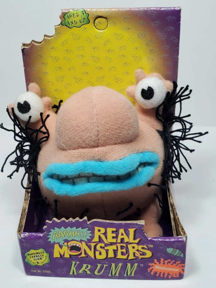 Vintage New Krumm 4” Mini Aaahh!!! Real Monsters Plush Nickelodeon 1995 ...
