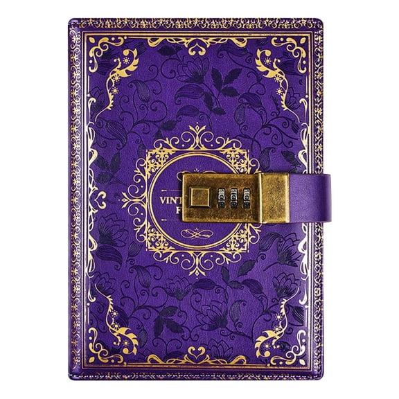 A5 Lockable Journal for Adults & Teens, Creative Password Lock Diary ...