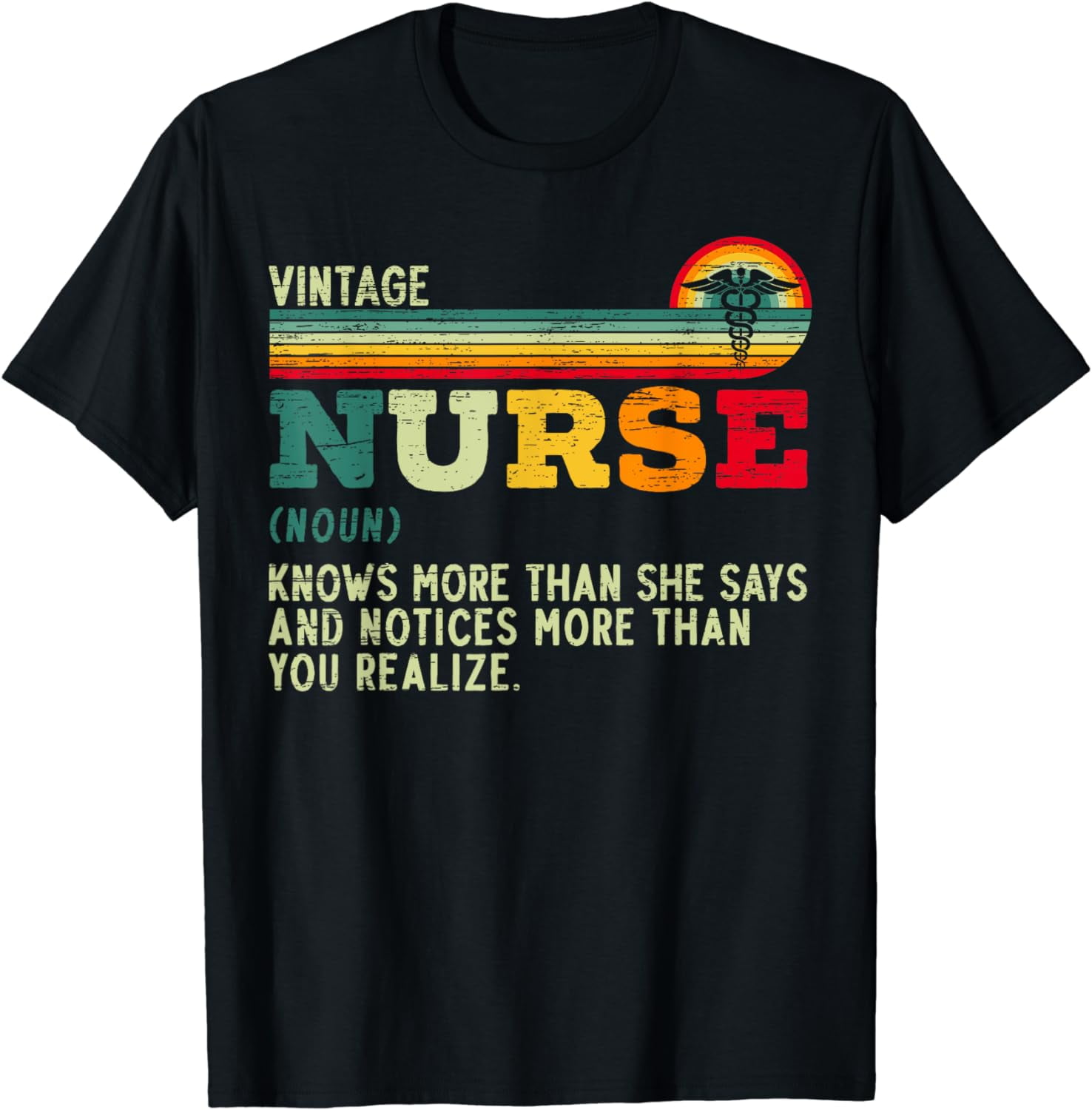 Vintage Nurse Definition Hospital Medical Registered Nursing T-Shirt ...