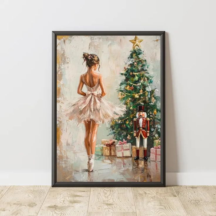 Vintage Nutcracker Ballerina X.mas Wall Art Poster Size 24''x36 ...