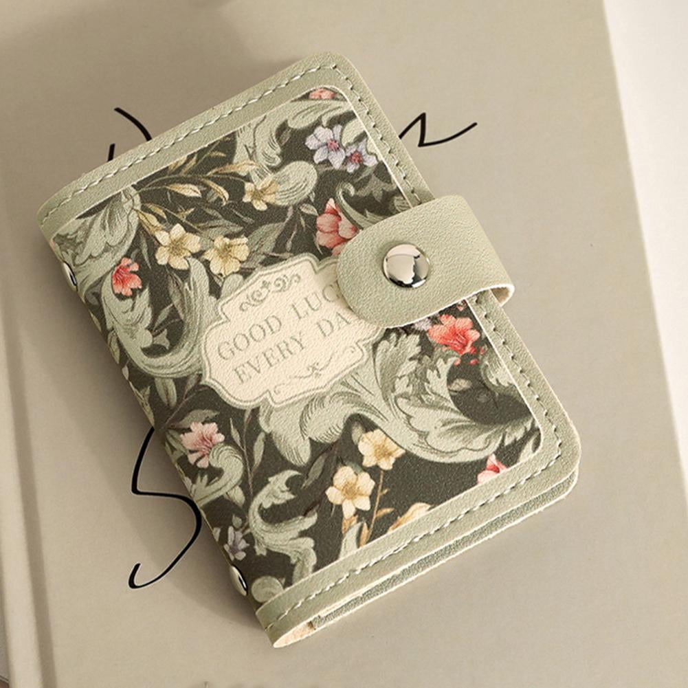 Vintage Oil Painting Style PVC Card Holder with Multiple Slots - 7.5*11 ...