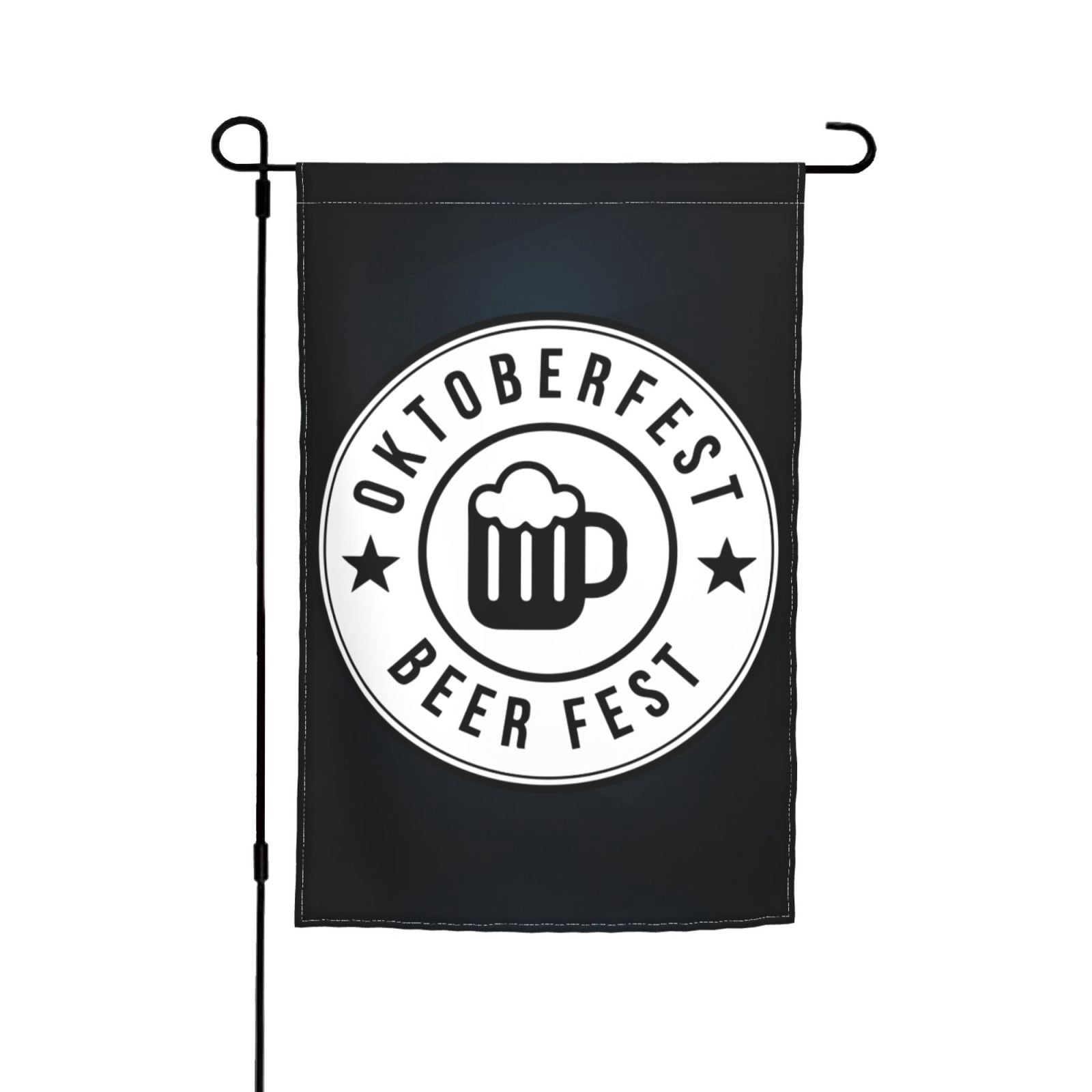 Vintage Oktoberfest Beer Fest Logo Garden Flag 12x18 Inch, Double Sided ...