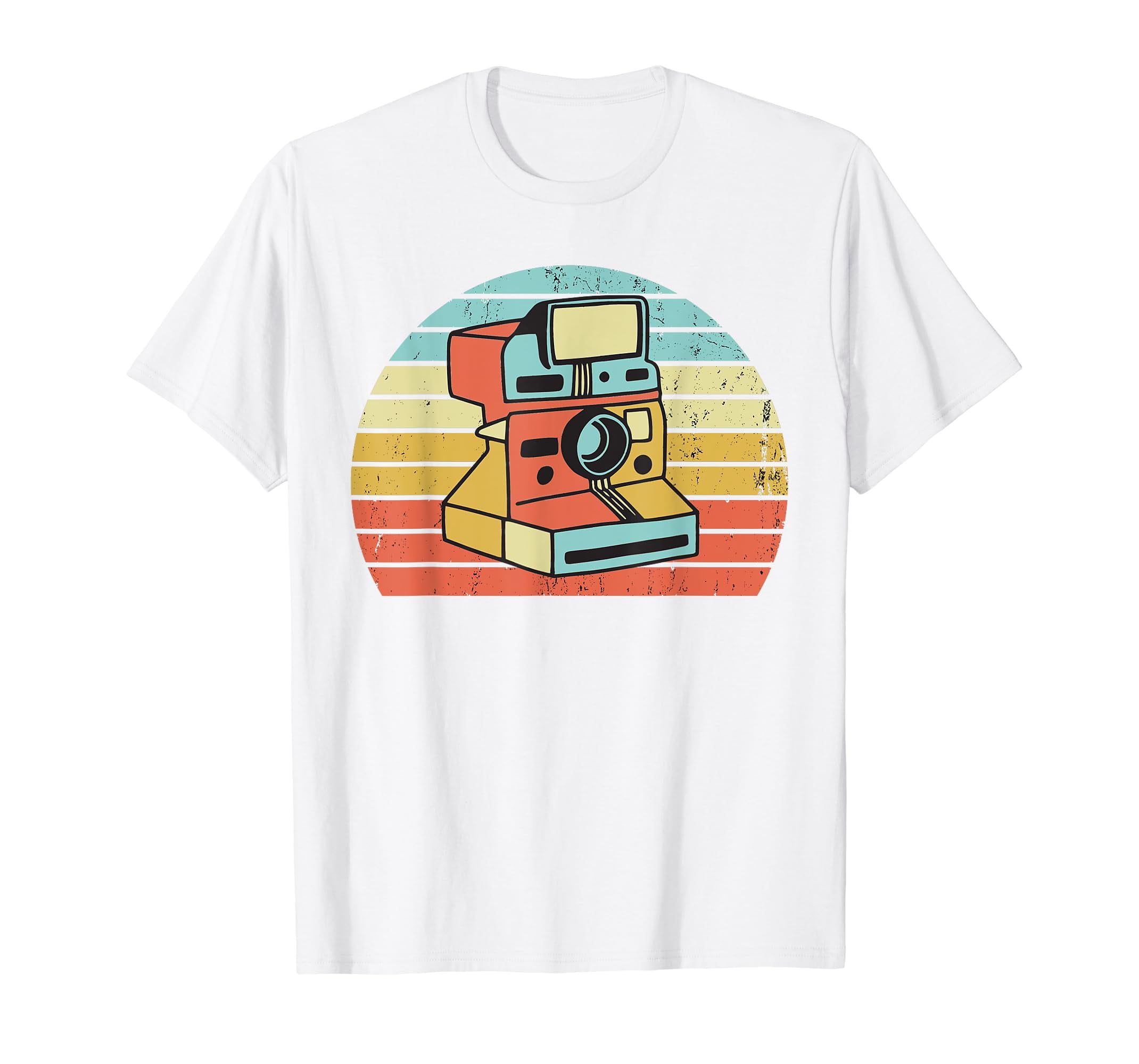 Vintage Old School Camera Retro Photography Instant Camera T-Shirt ...