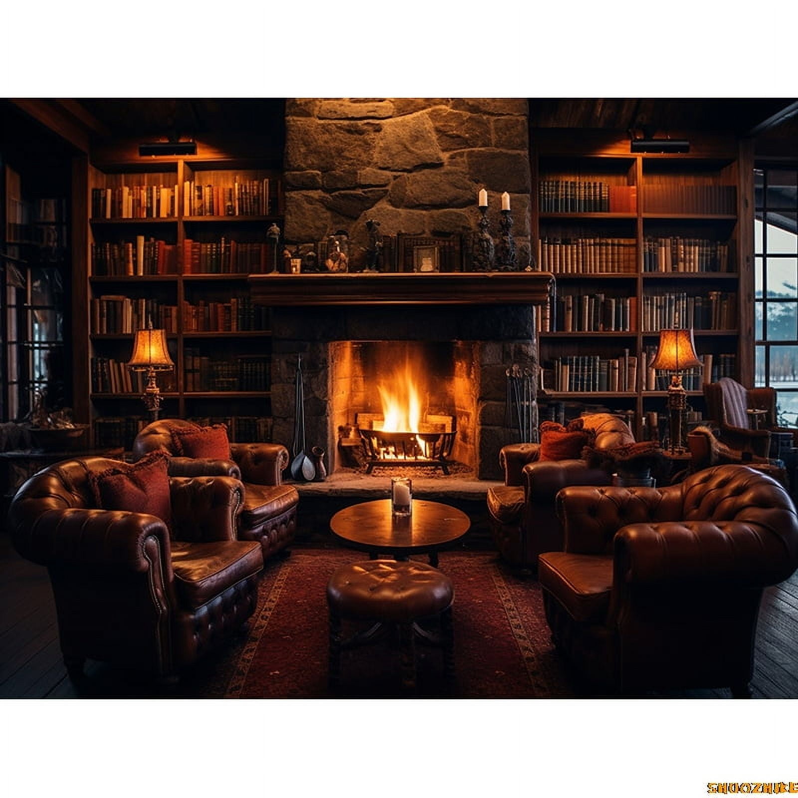 Vintage Old Tavern Barista Coffee Shop Bar Photography Backdrop Warm ...