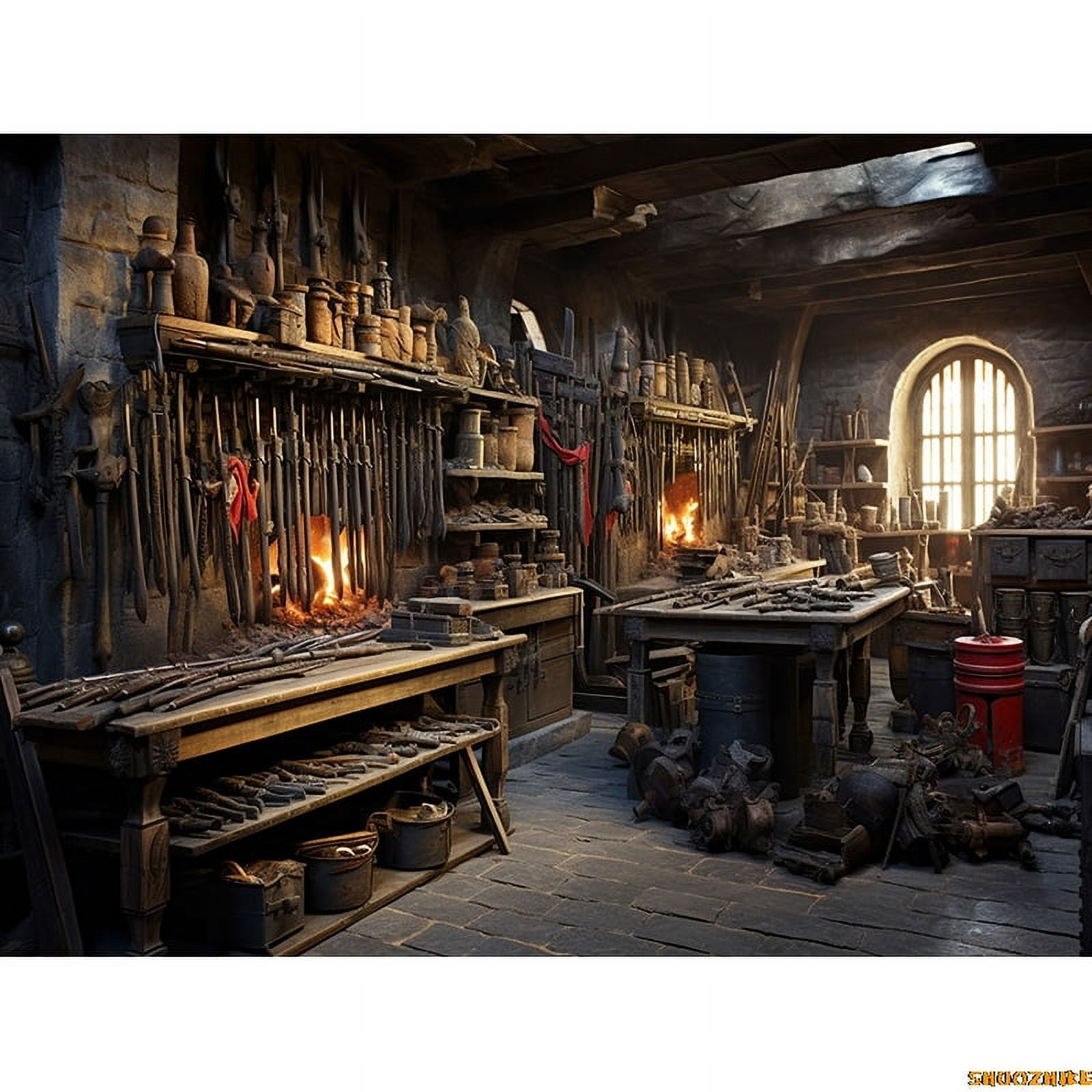 Vintage Old Tavern Barista Coffee Shop Bar Photography Backdrop Warm ...