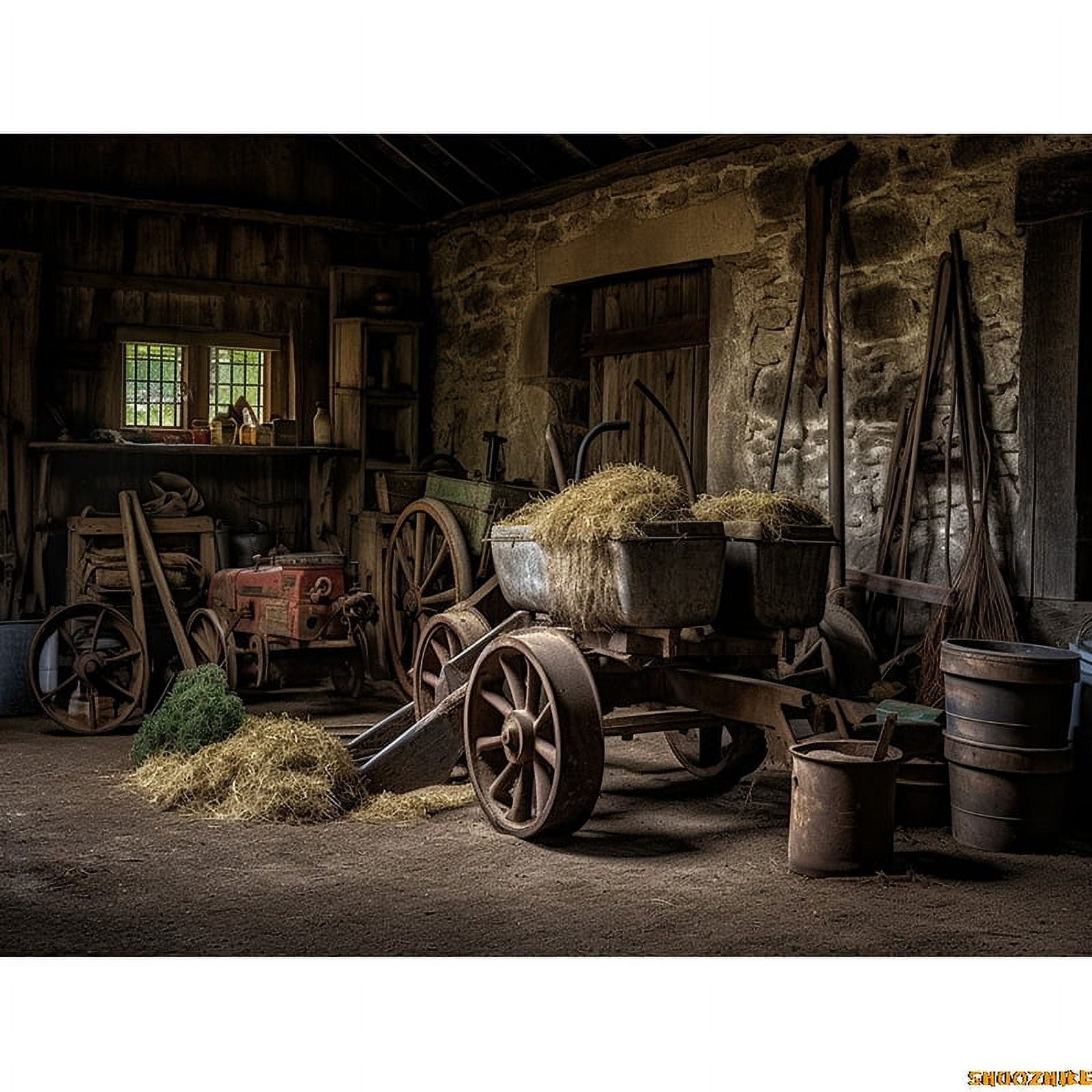 Vintage Old Tavern Barista Coffee Shop Bar Photography Backdrop Warm ...