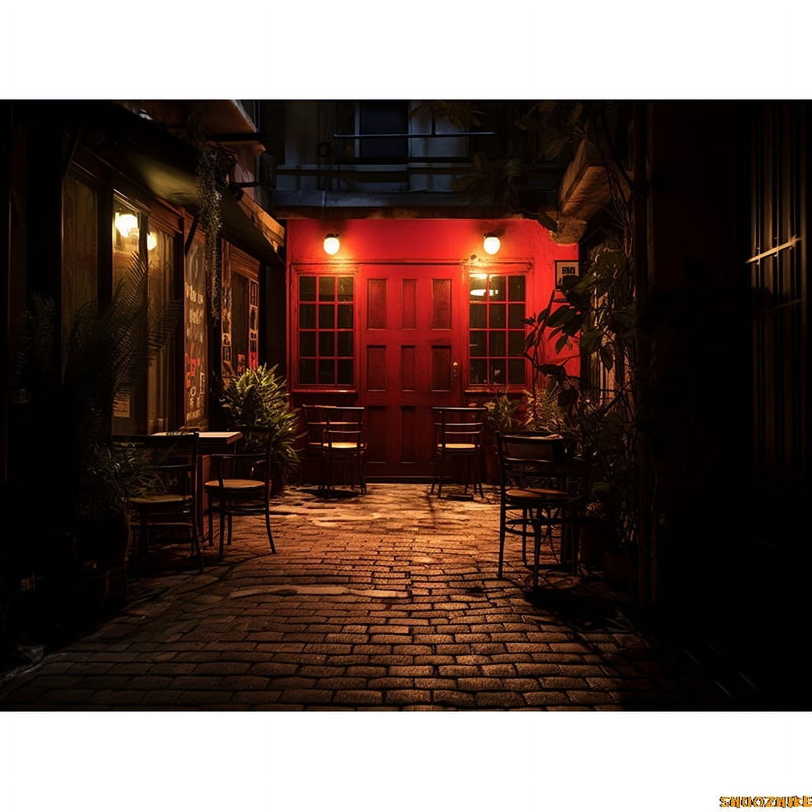 Vintage Old Tavern Barista Coffee Shop Bar Photography Backdrop Warm ...