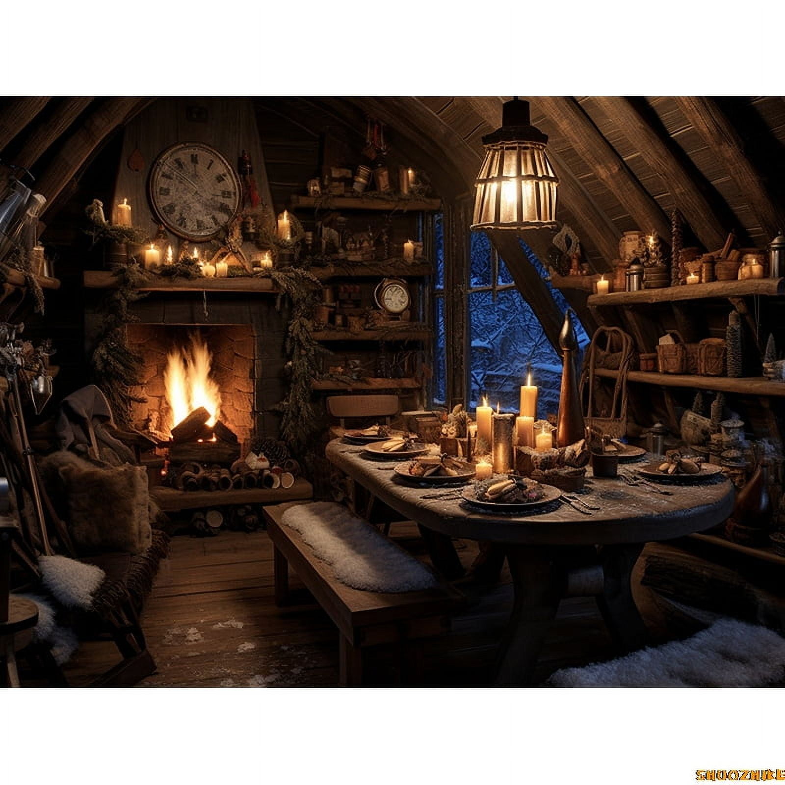 Vintage Old Tavern Barista Coffee Shop Bar Photography Backdrop Warm ...