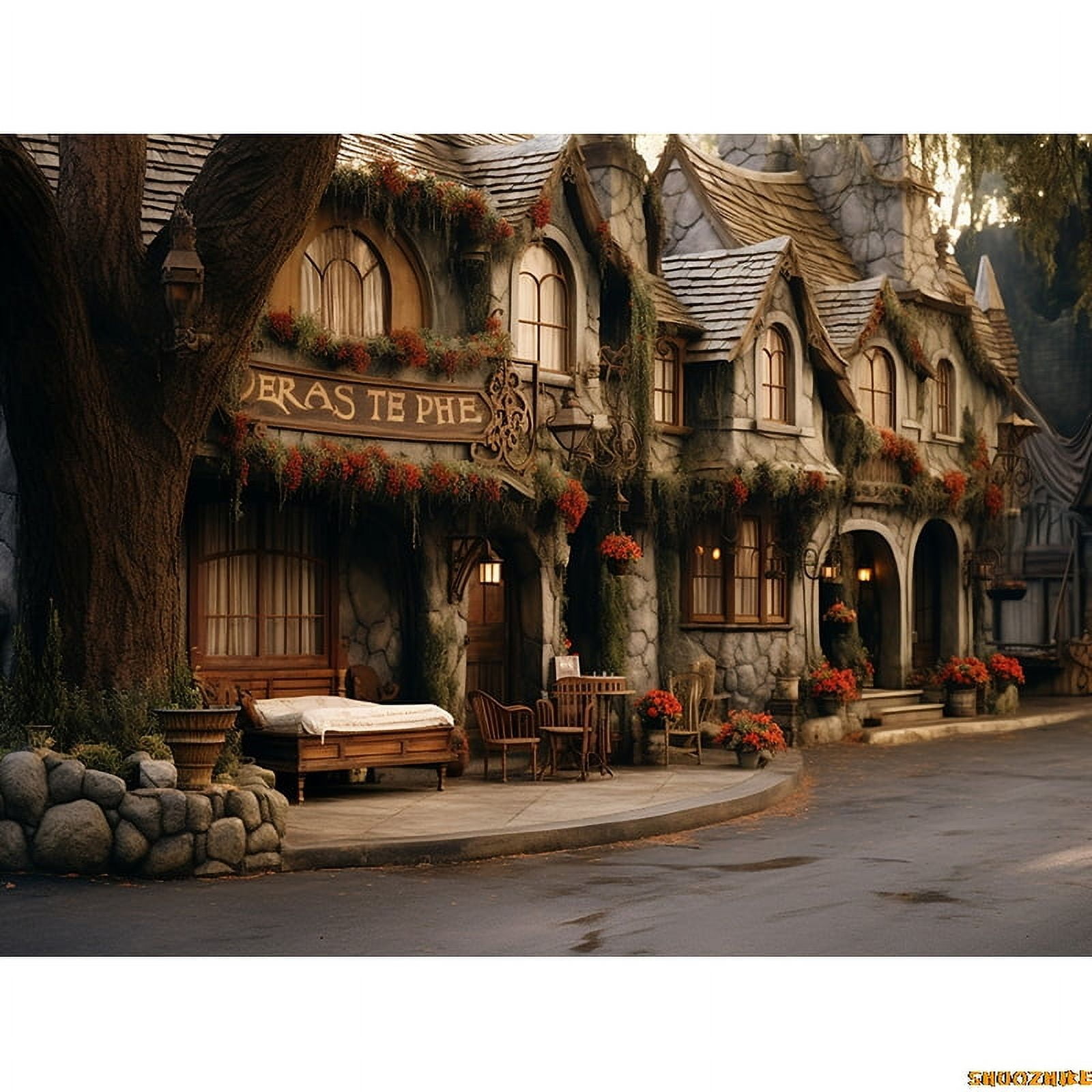 Vintage Old Tavern Barista Coffee Shop Bar Photography Backdrop Warm ...