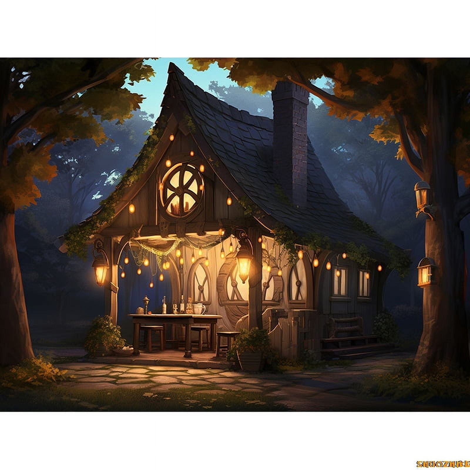 Vintage Old Tavern Barista Coffee Shop Bar Photography Backdrop Warm ...