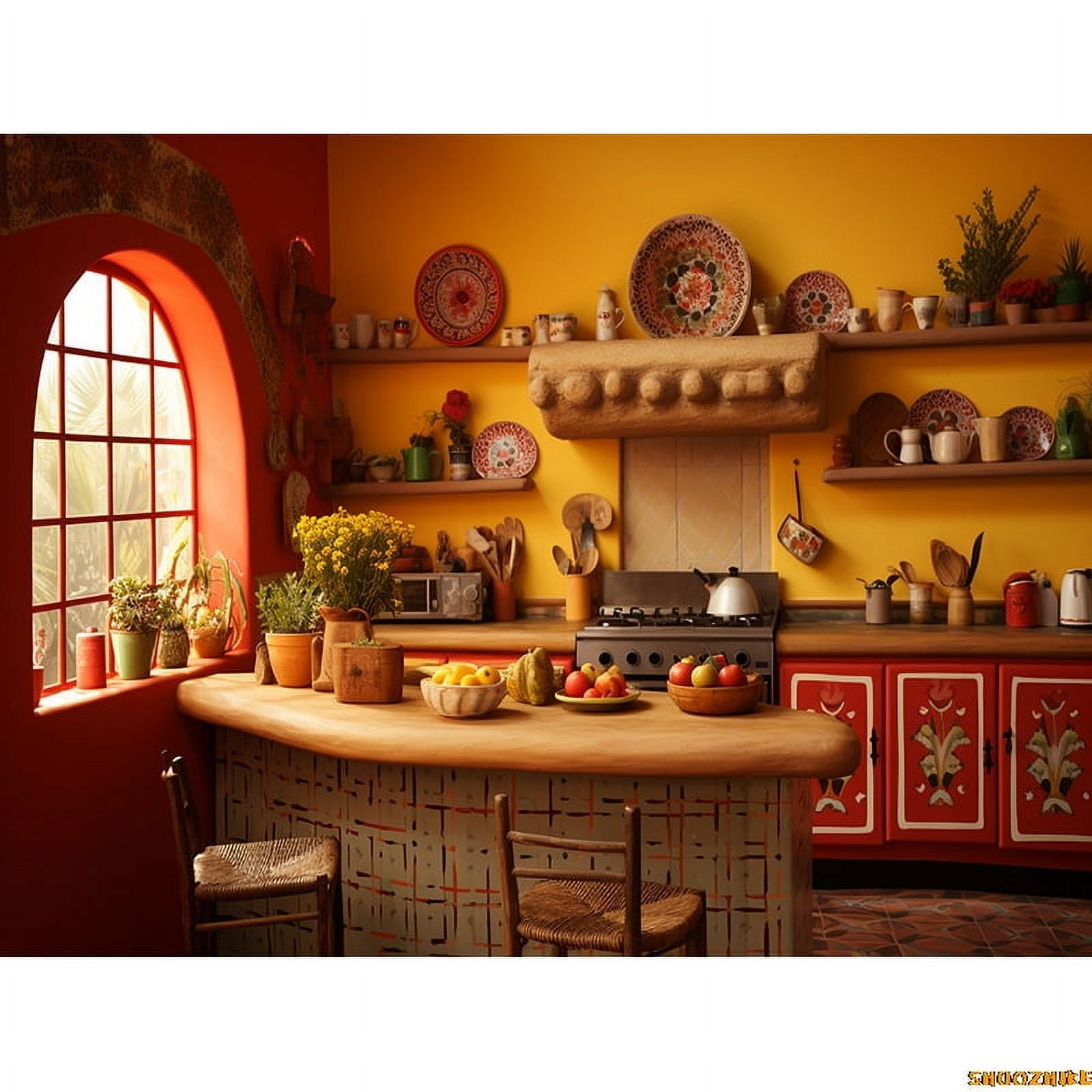 Vintage Old Tavern Barista Coffee Shop Bar Photography Backdrop Warm ...