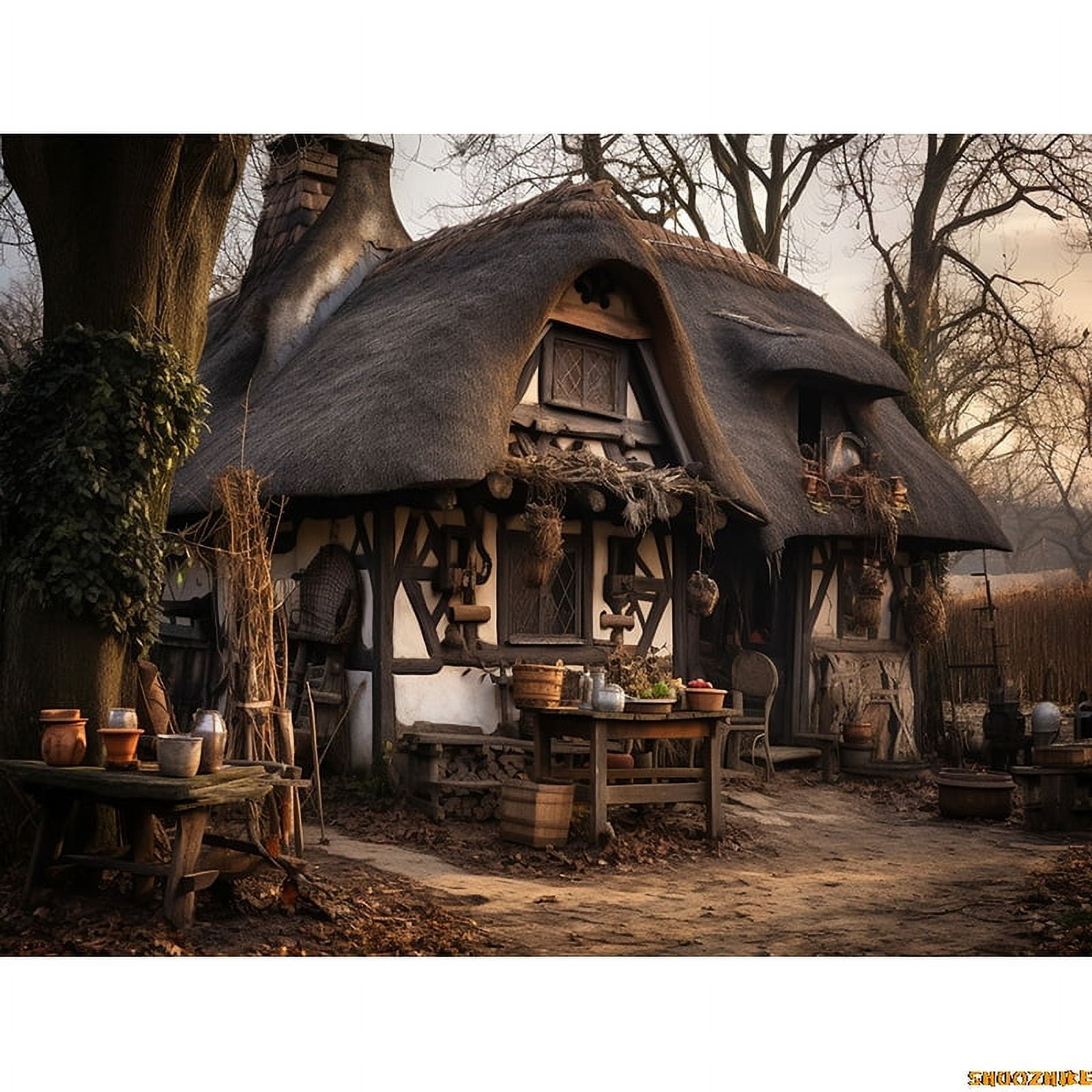 Vintage Old Tavern Barista Coffee Shop Bar Photography Backdrop Warm ...