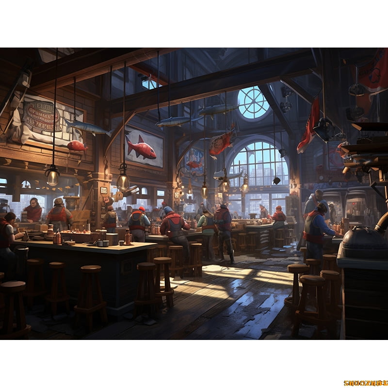 Vintage Old Tavern Barista Coffee Shop Bar Photography Backdrop Warm ...