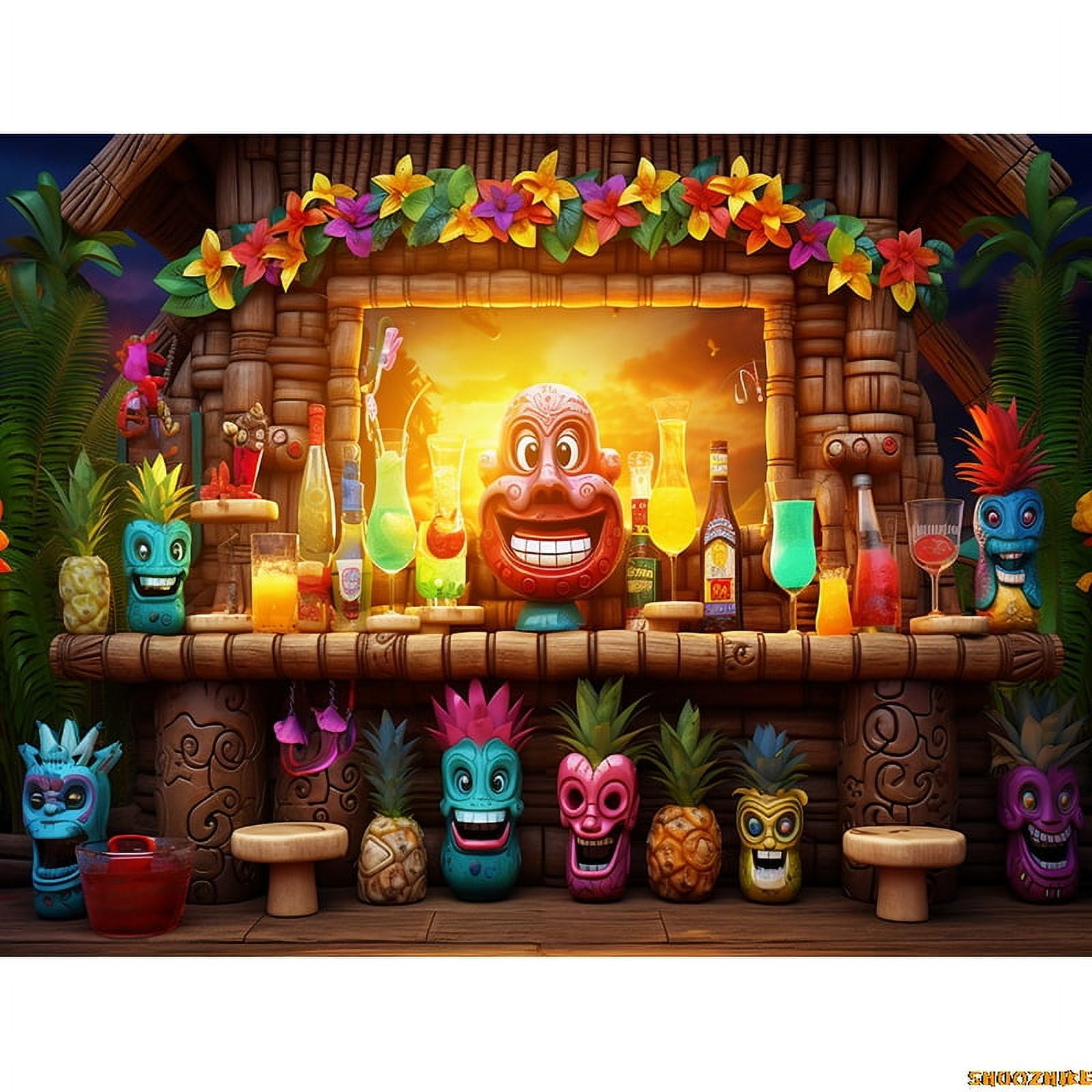 Vintage Old Tavern Barista Coffee Shop Bar Photography Backdrop Warm ...