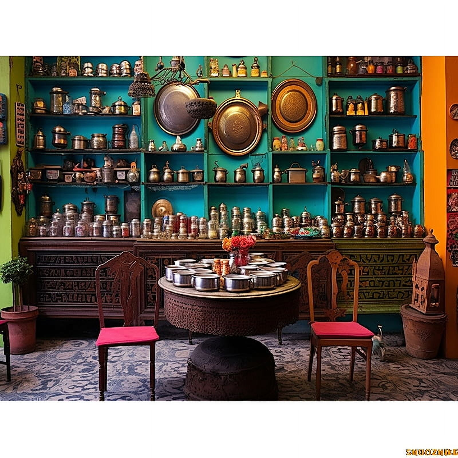 Vintage Old Tavern Barista Coffee Shop Bar Photography Backdrop Warm ...