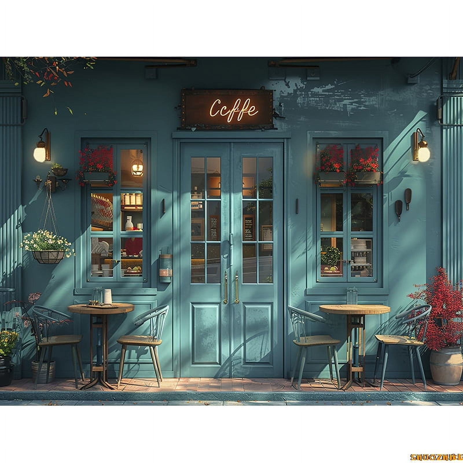 Vintage Old Tavern Barista Coffee Shop Bar Photography Backdrop Warm ...