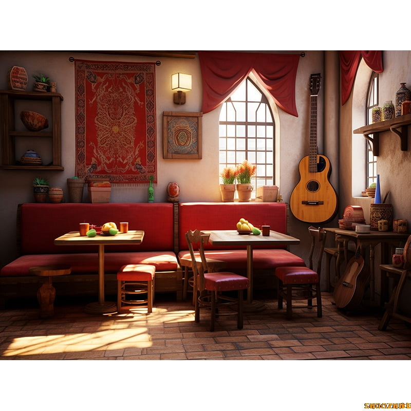 Vintage Old Tavern Barista Coffee Shop Bar Photography Backdrop Warm ...