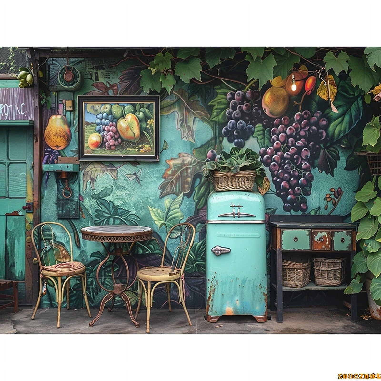 Vintage Old Tavern Barista Coffee Shop Bar Photography Backdrop Warm ...