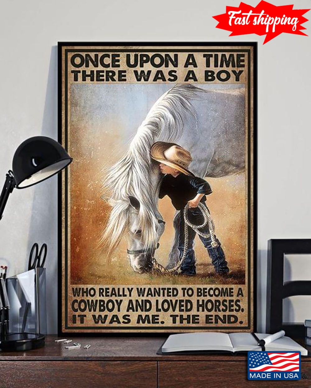 Vintage Once Upon A Time There Was A Boy Who Really Wanted To Become A ...