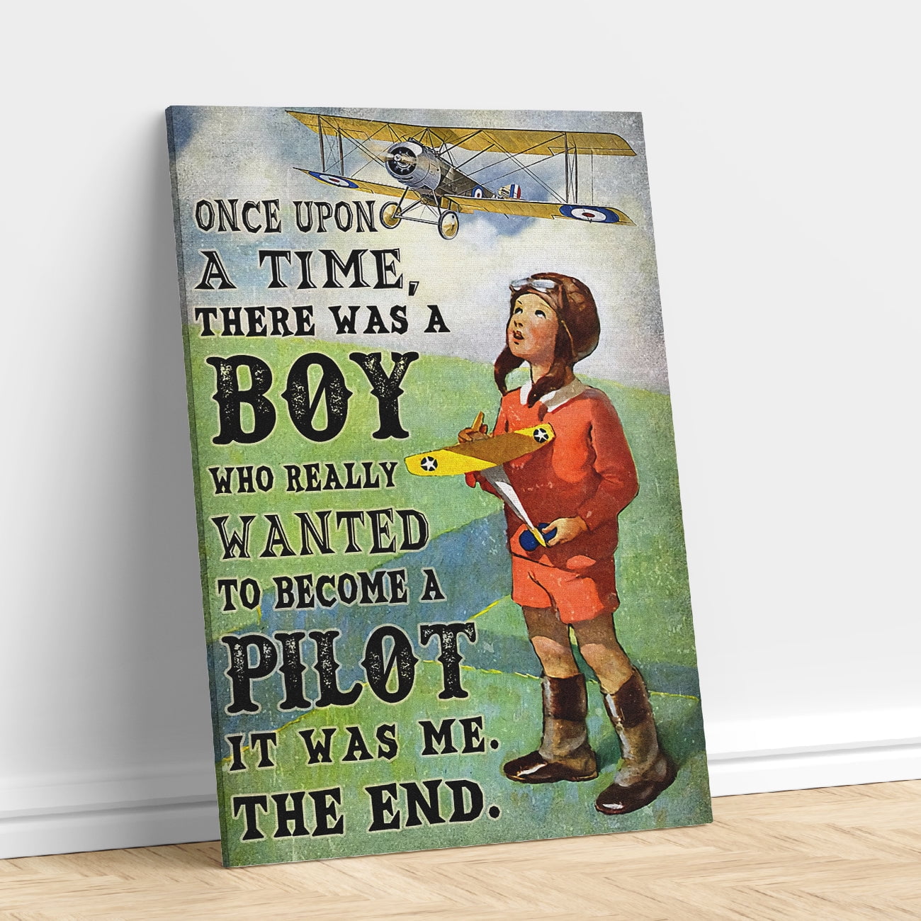 Vintage Once Upon A Time There Was A Boy Who Really Wanted To Become A ...