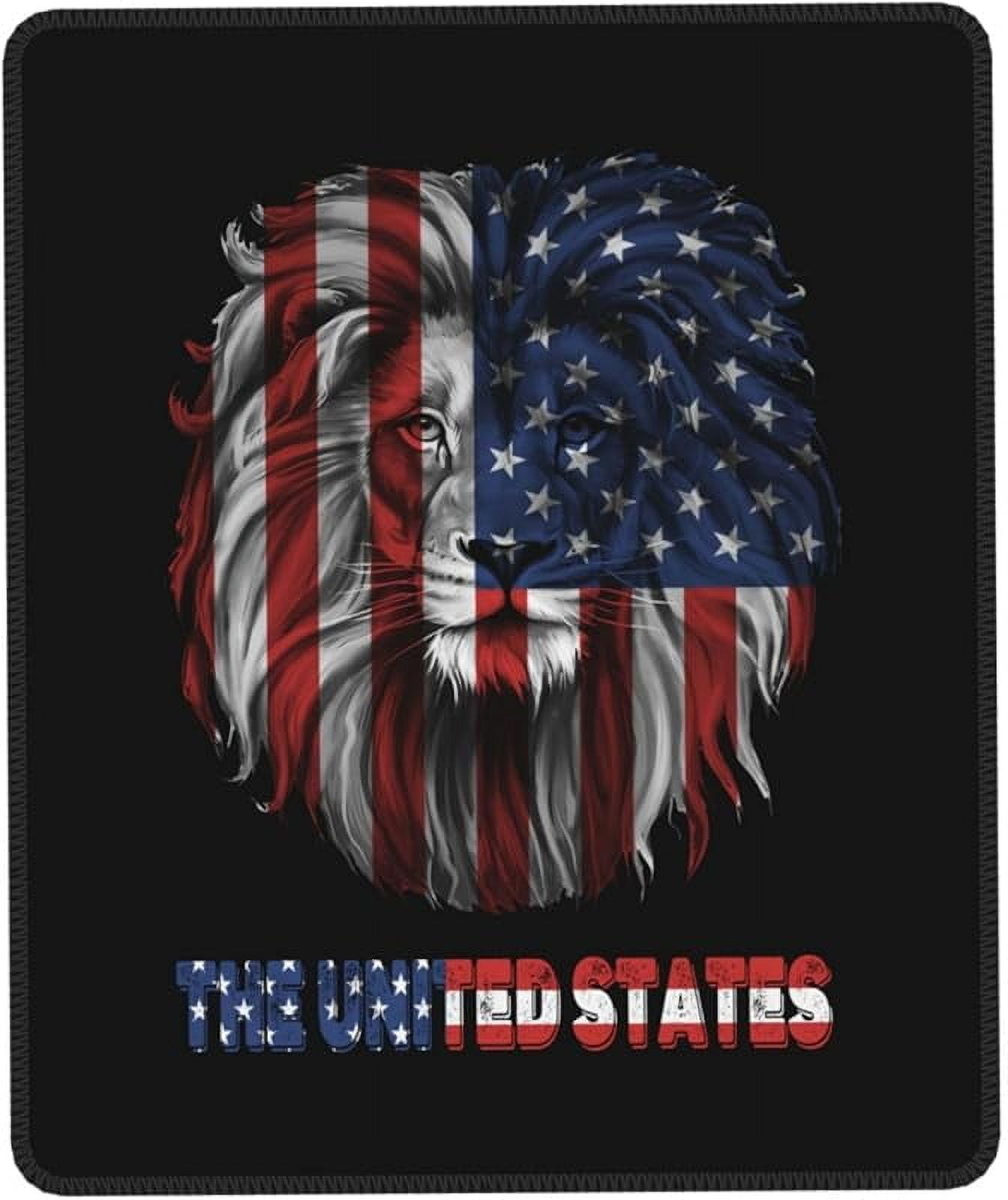 Vintage One Nation Under God American Flag Jesus Christ Cross Mouse Pad ...