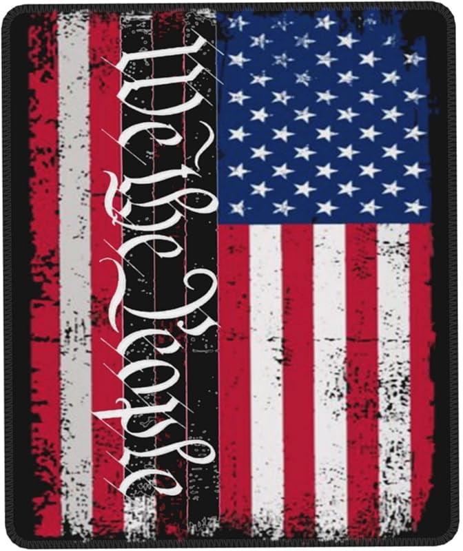 Vintage One Nation Under God American Flag Jesus Christ Cross Mouse Pad ...