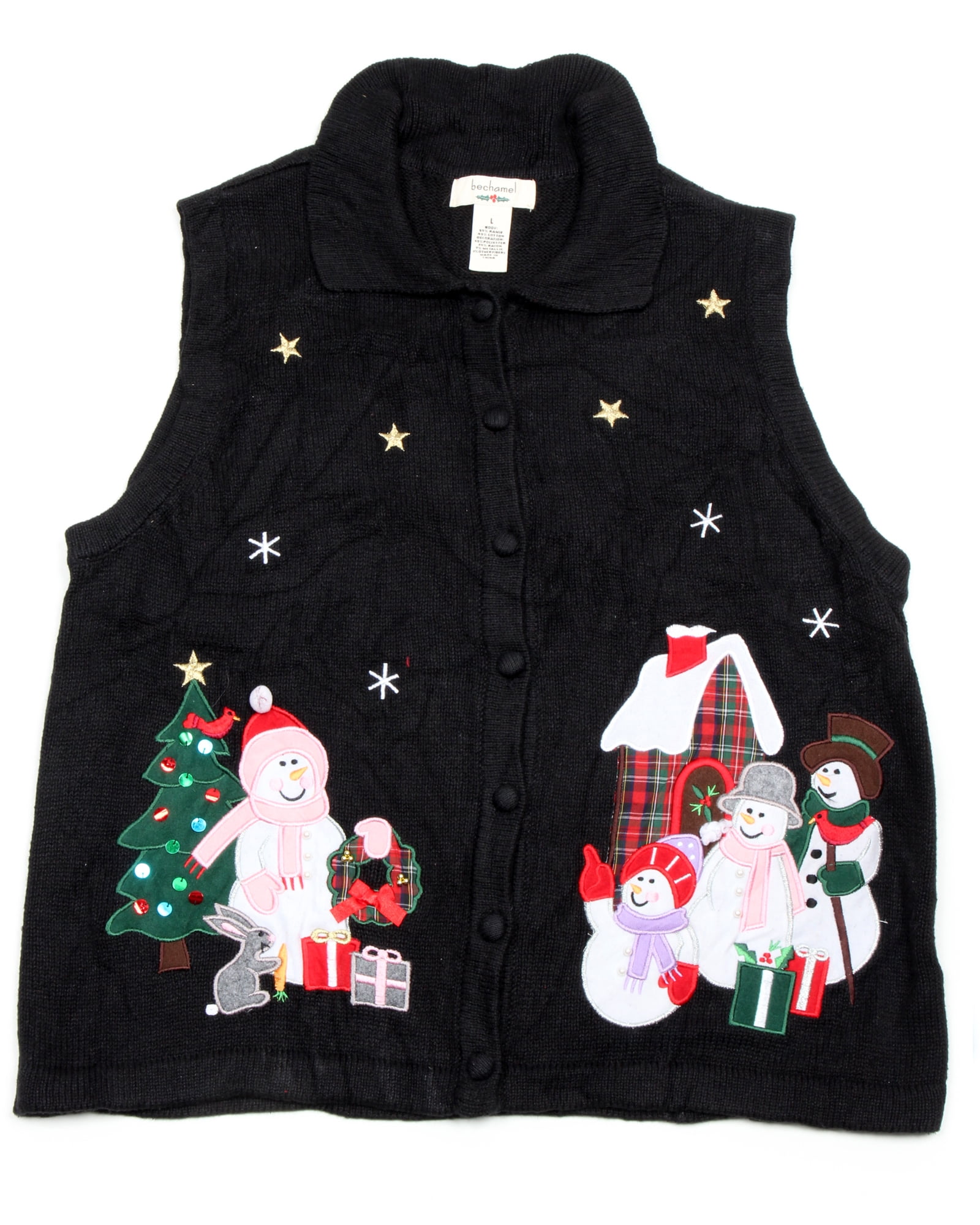 Vintage One of a kind Ugly Christmas Holiday Sweater Vest - Large ...