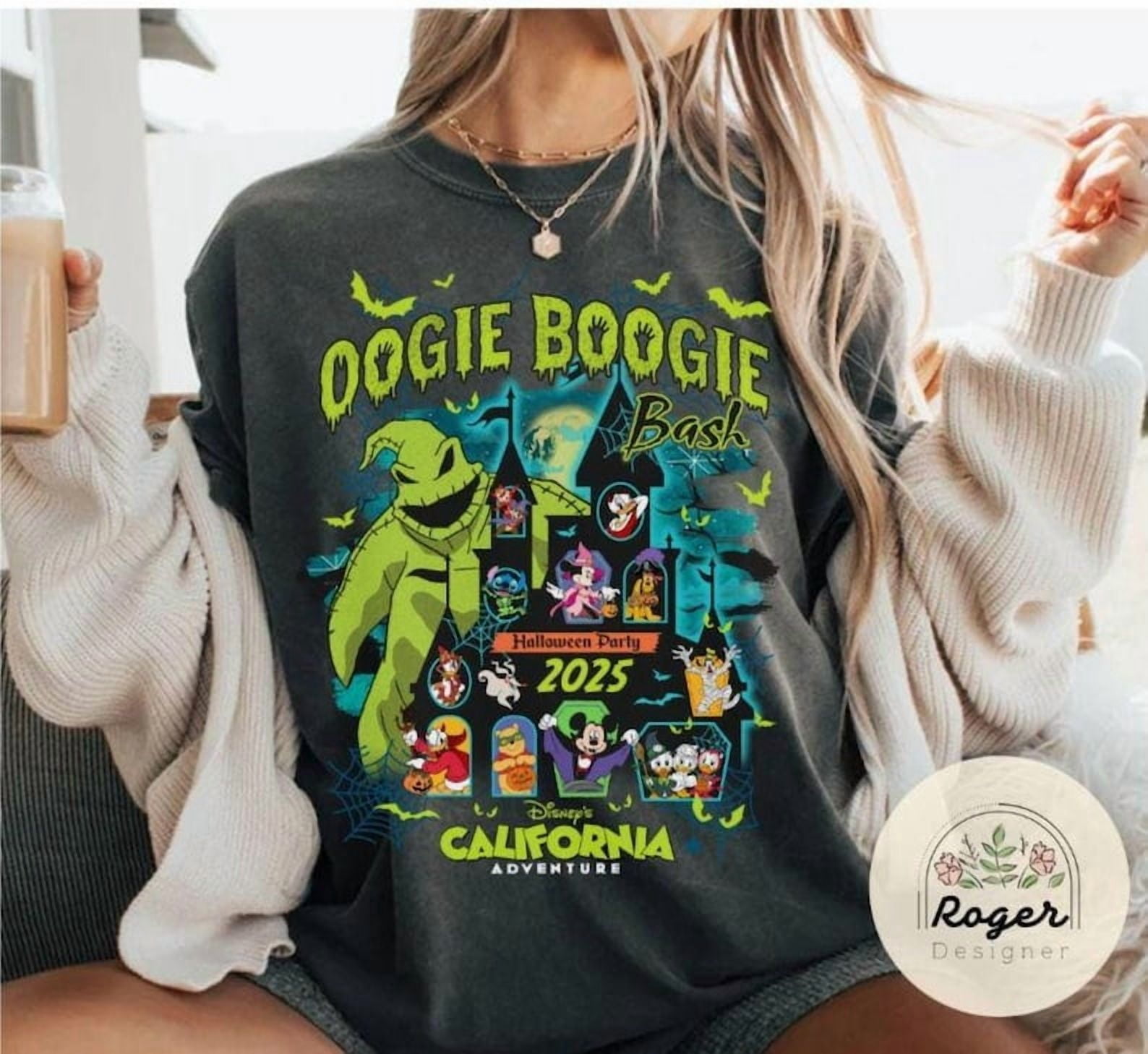 Vintage Oogie Boogie Bash 2025 Halloween Disney castle shirt, Mickey ...