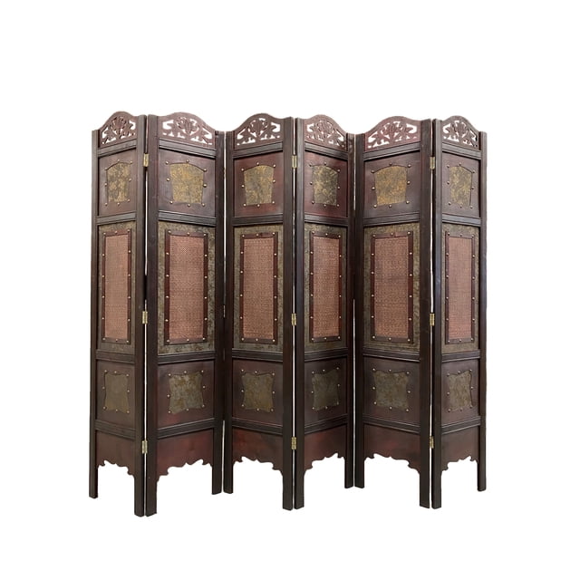 Vintage Oriental Style 6 Panels Screen Room Divider - Walmart.com